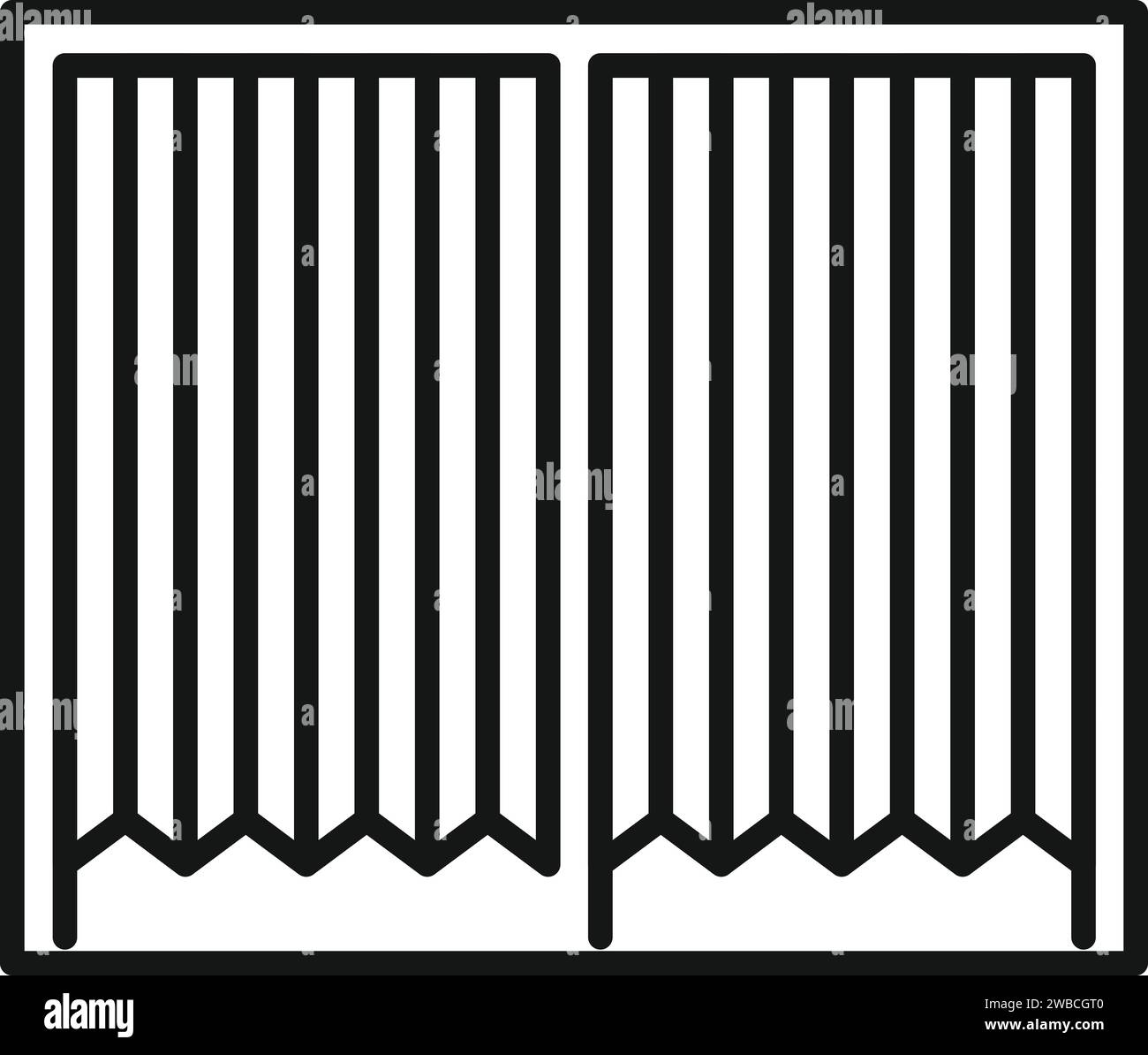Vote election place icon outline vector. Ballot room. Protest decision ...