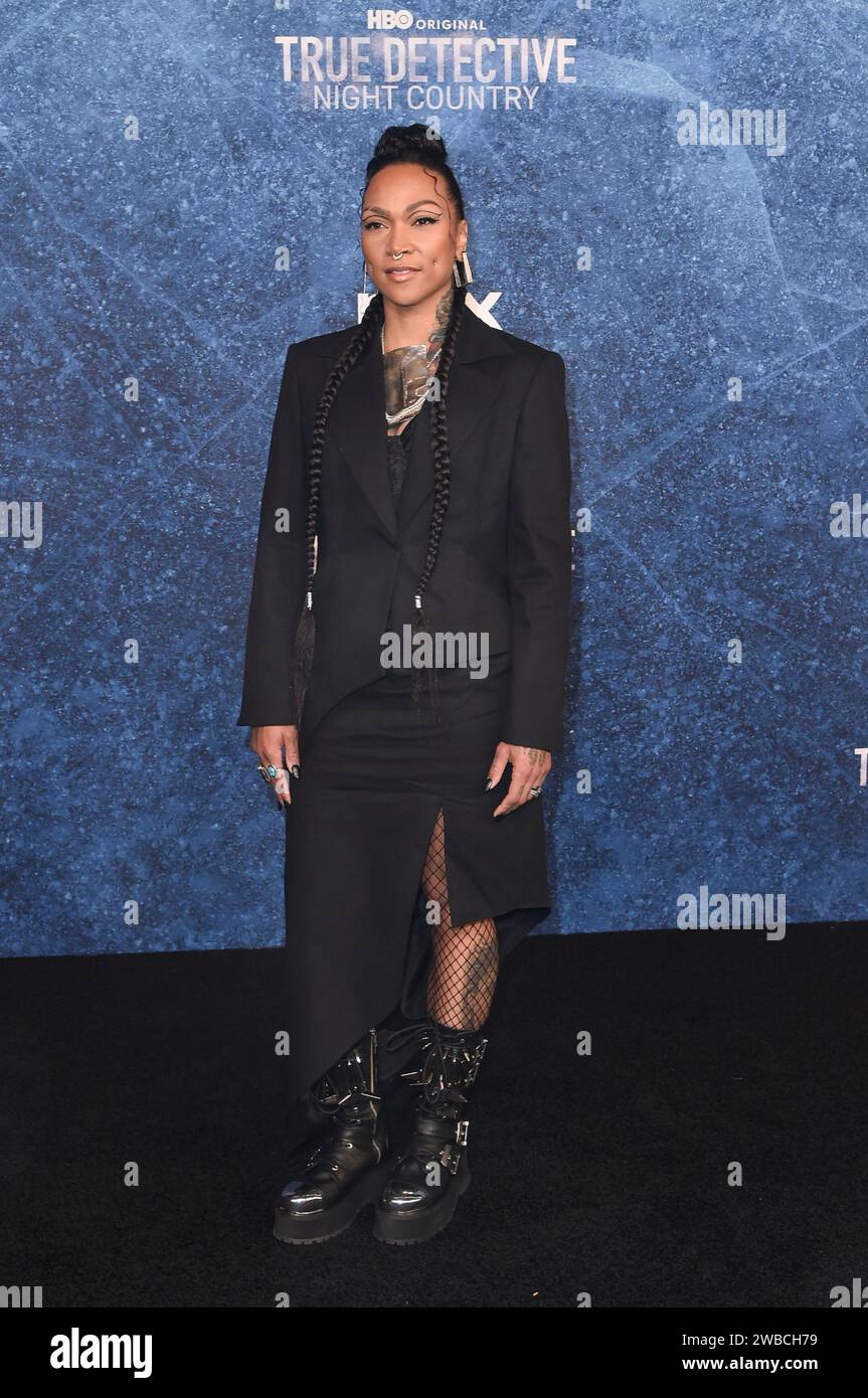 Kali Reis arrives at the premiere of "True Detective: Night Country" on ...