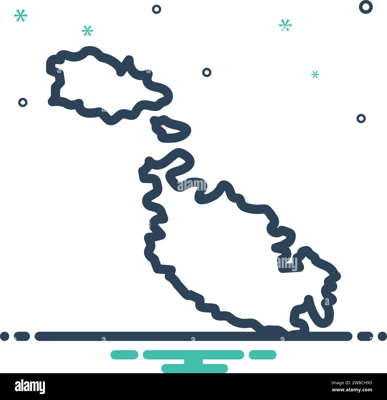 Icon for malta,map Stock Vector Image & Art - Alamy