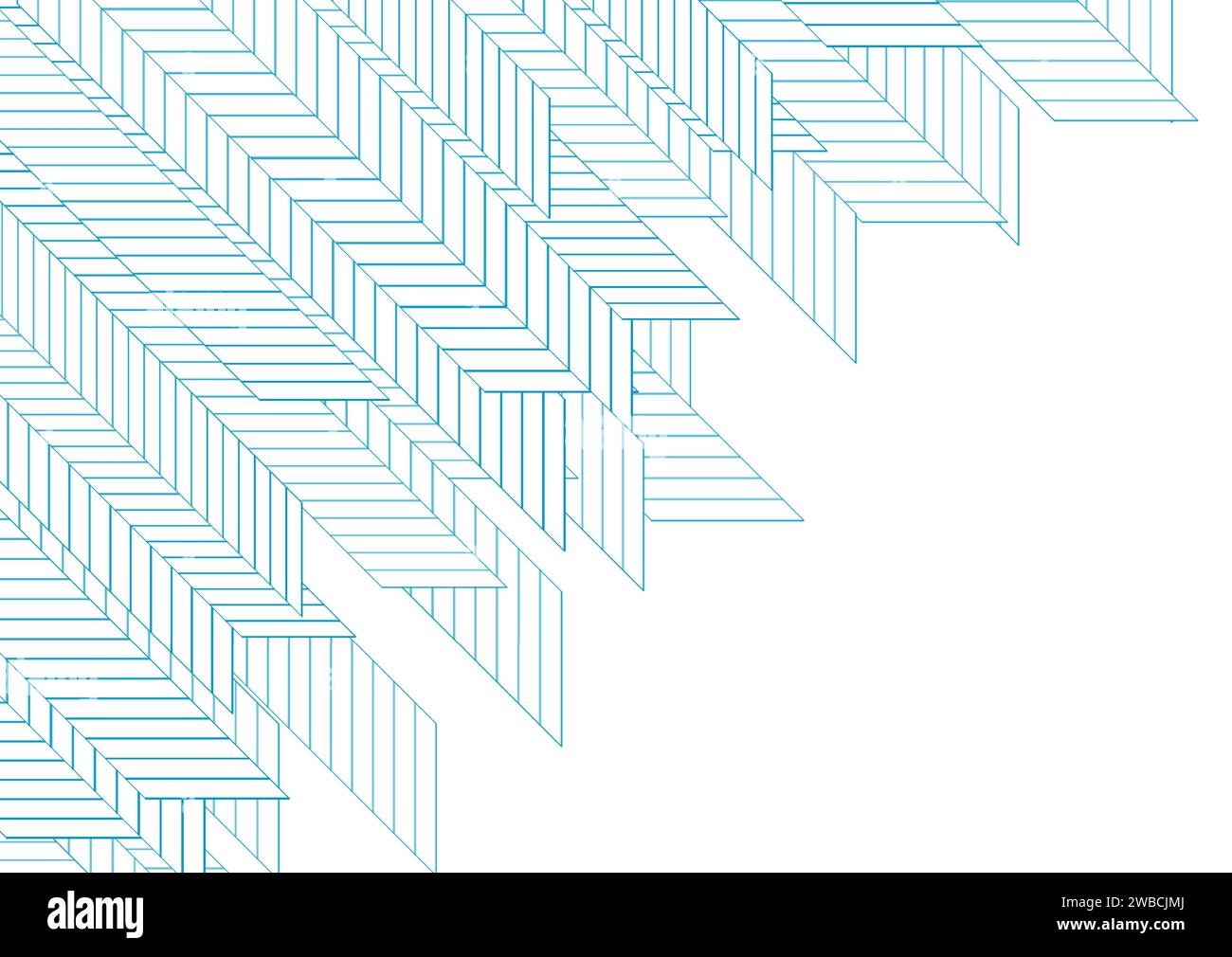 Blue minimal geometrical lines abstract futuristic tech background ...