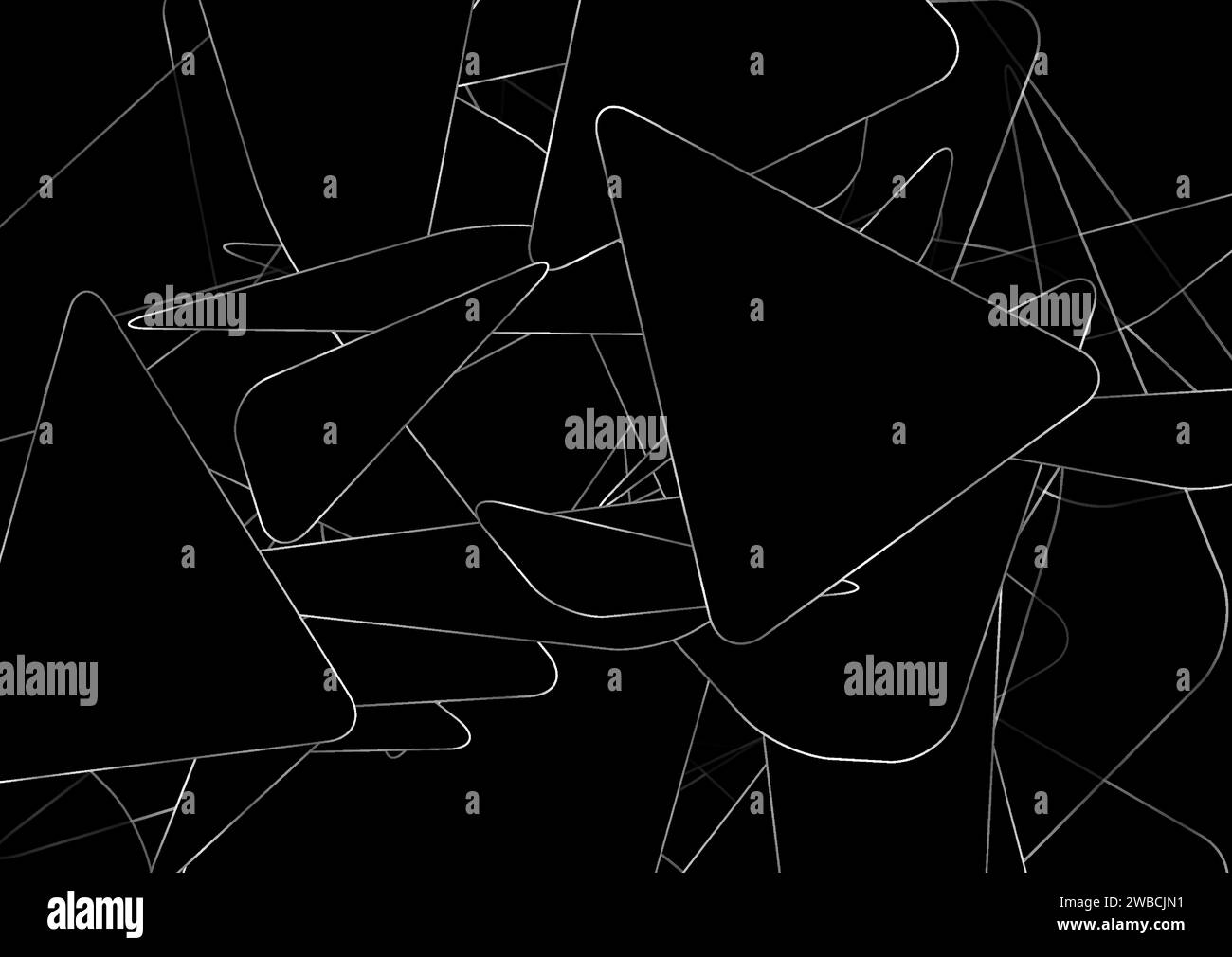 Black and metallic tech triangles abstract background. Geometric vector ...