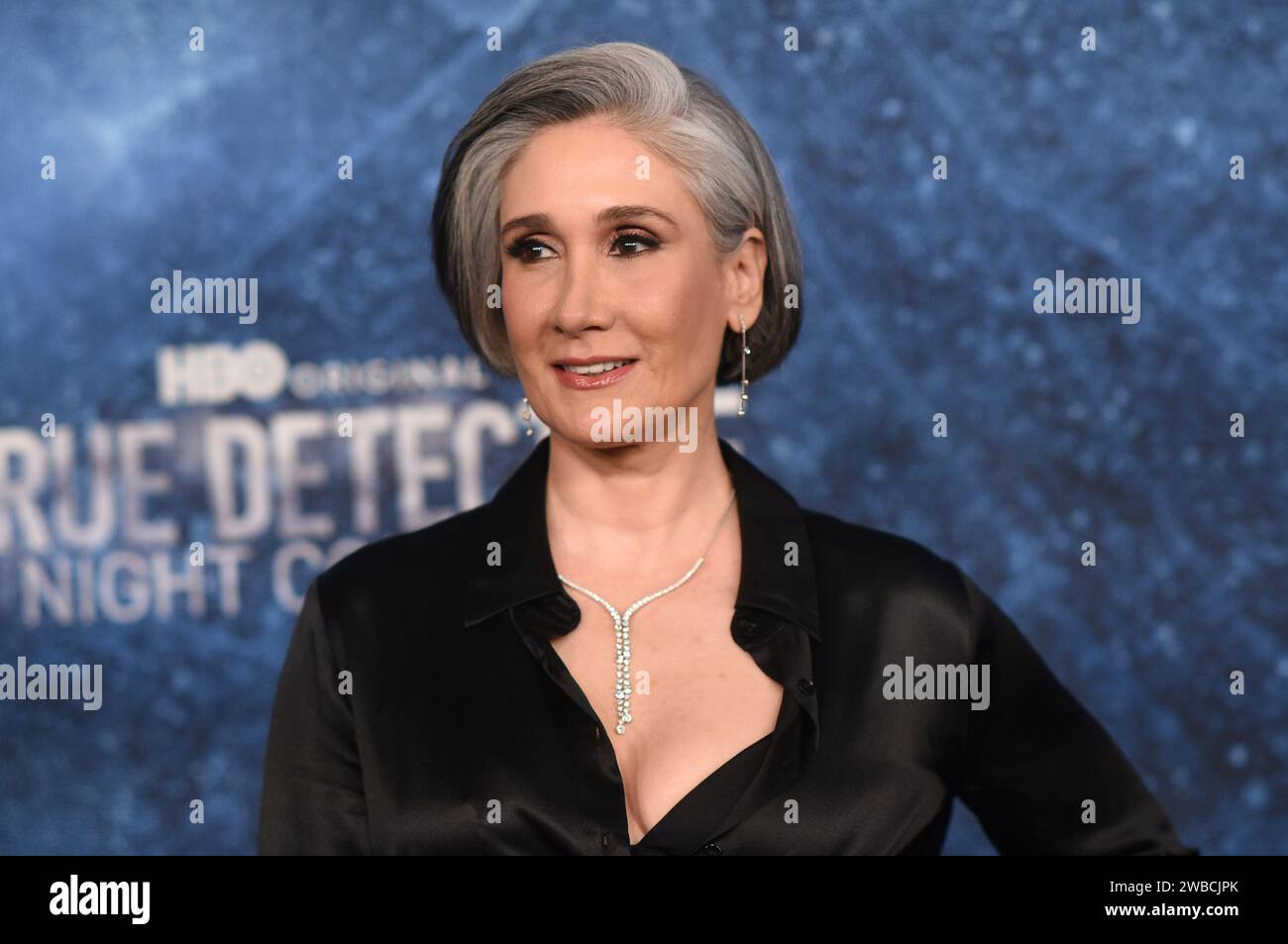 Issa Lopez arrives at the premiere of "True Detective: Night Country ...