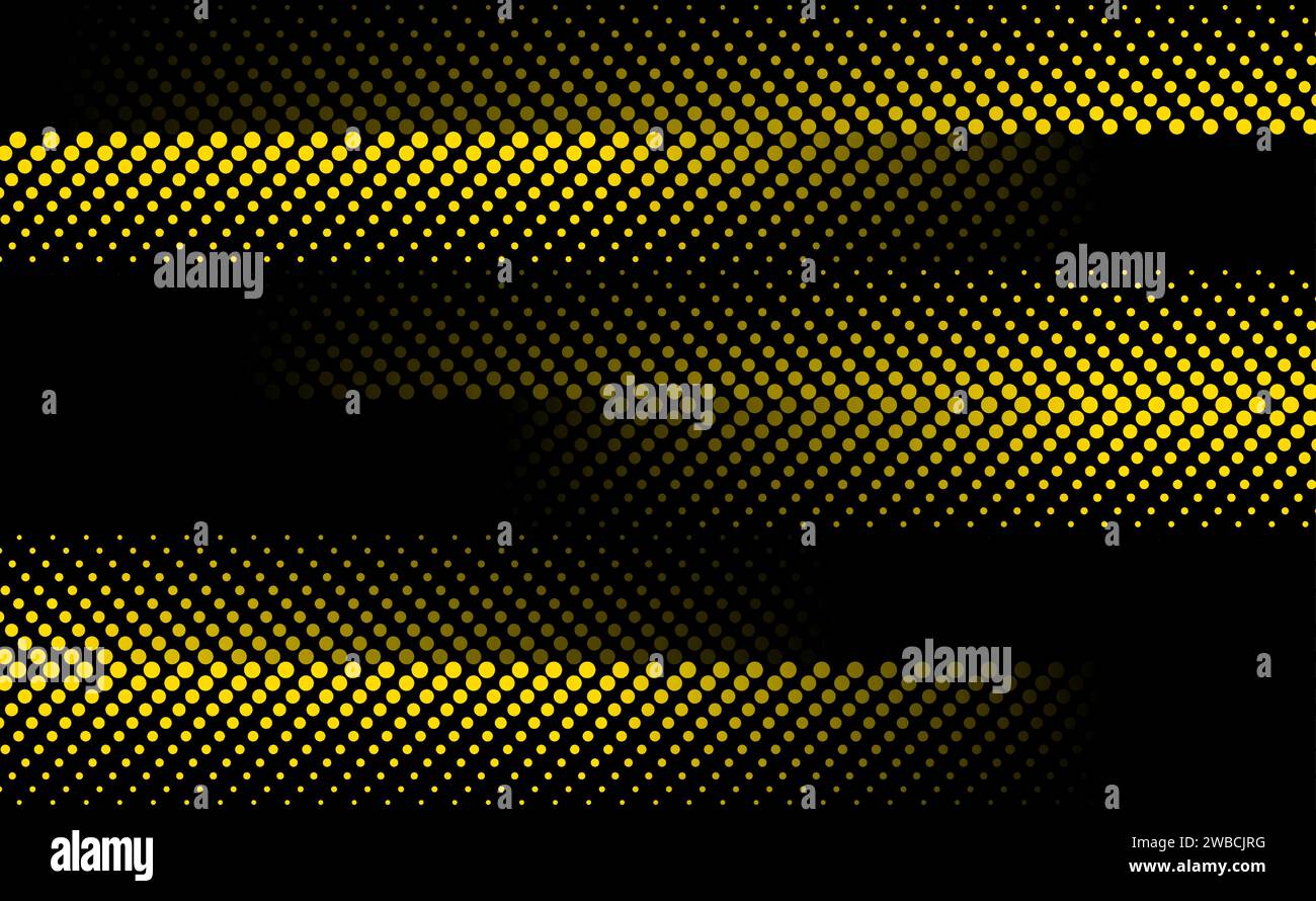 Abstract yellow dotted lines pattern geometric background. Vector ...