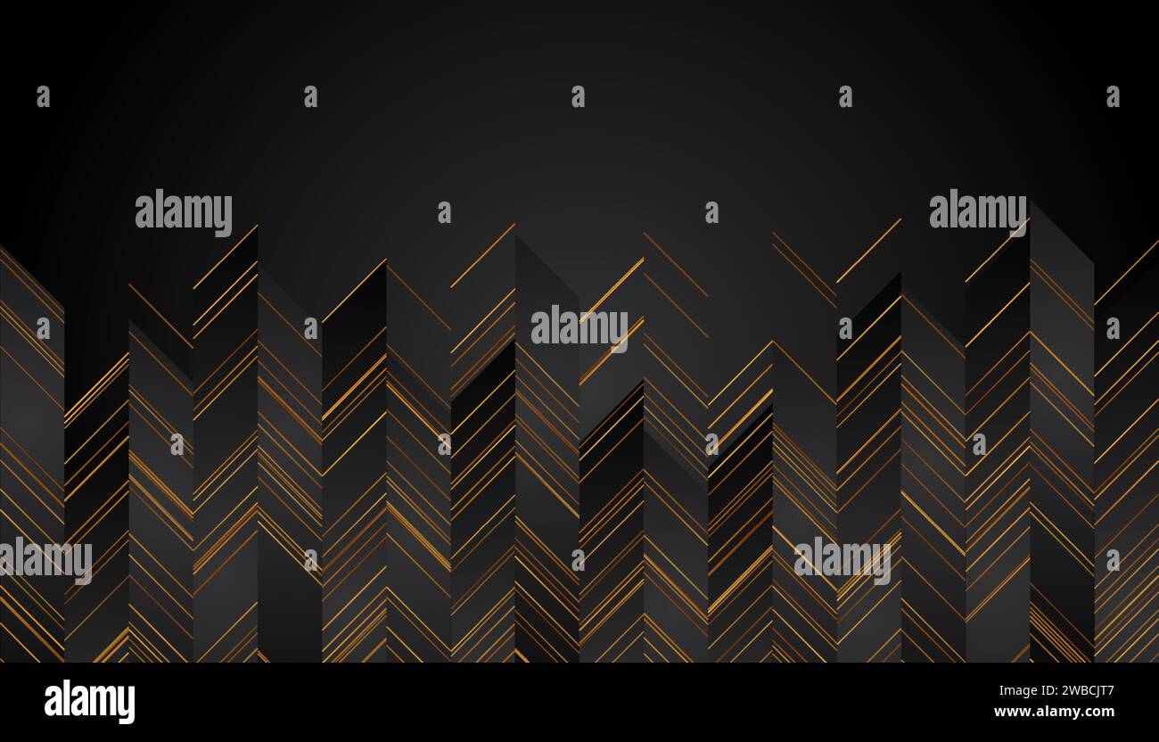 Luxury golden minimal lines abstract geometry background. Vector ...