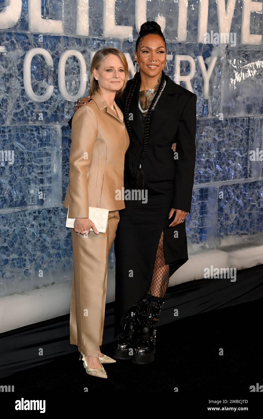 Hollywood, USA. 09th Jan, 2024. Jodie Foster and Kali Reis arriving at ...