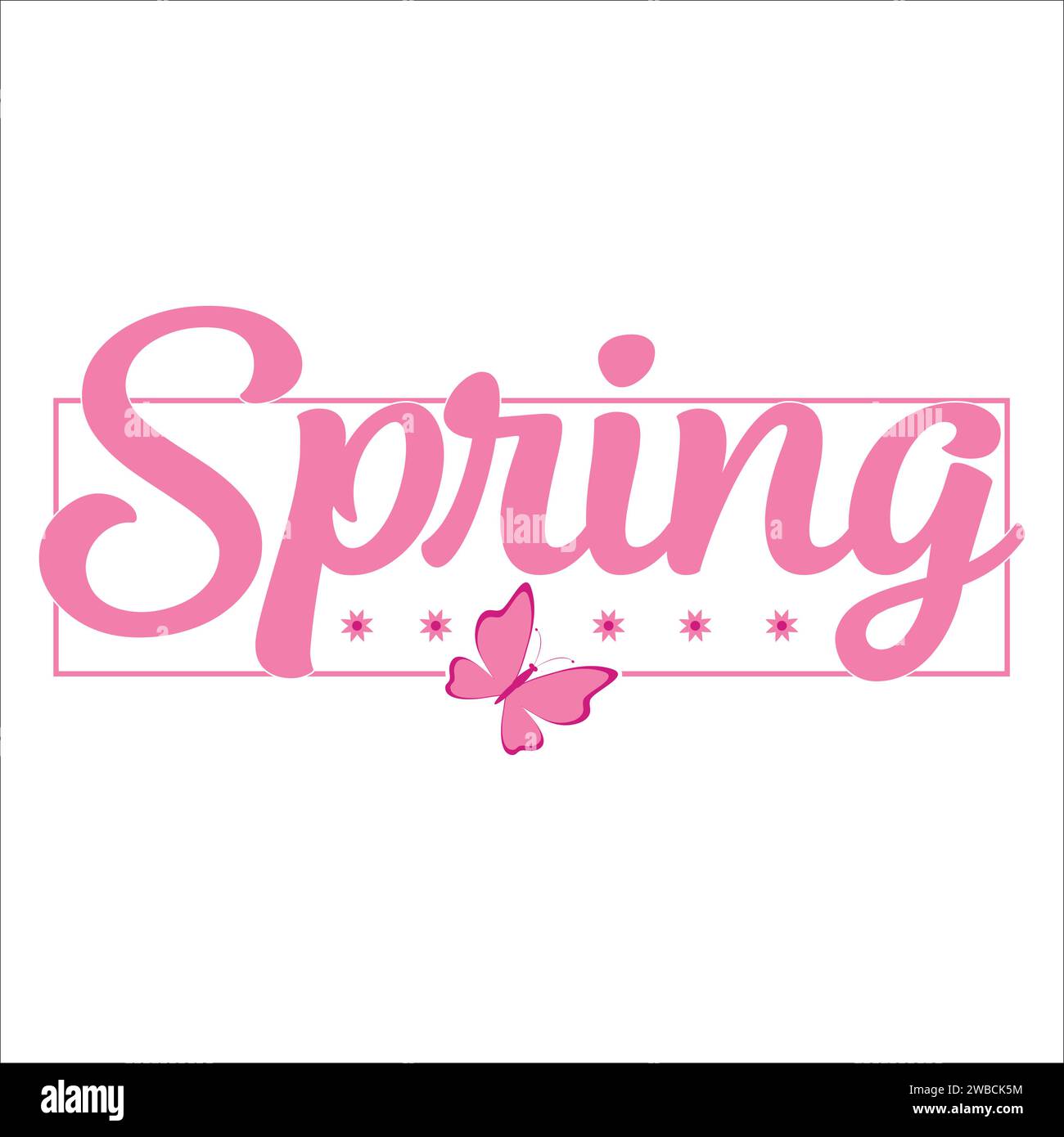 Spring SVG Design Typography T-Shirt Design Stock Vector Image & Art ...
