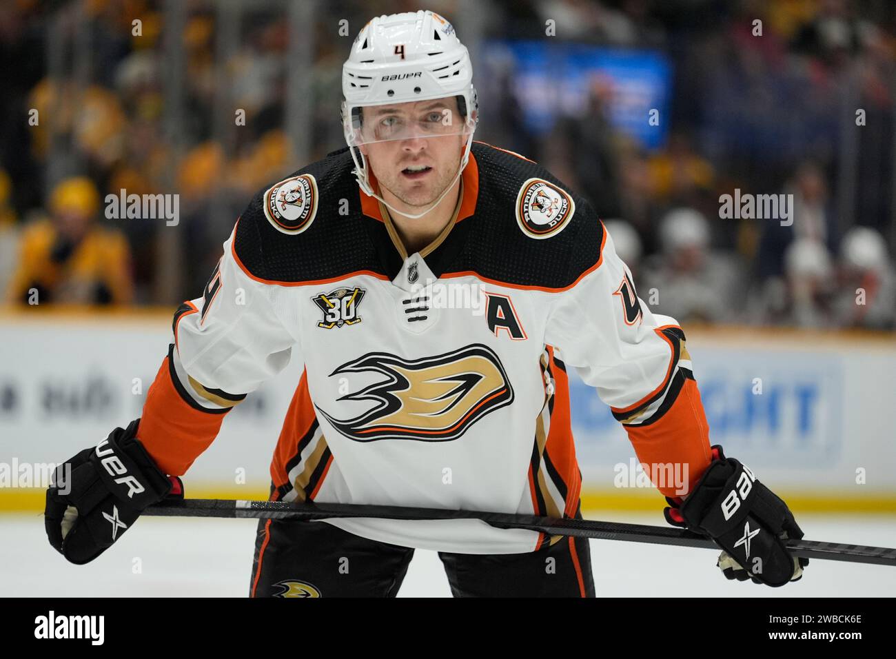 Anaheim Ducks defenseman Cam Fowler (4) plays during the first period ...