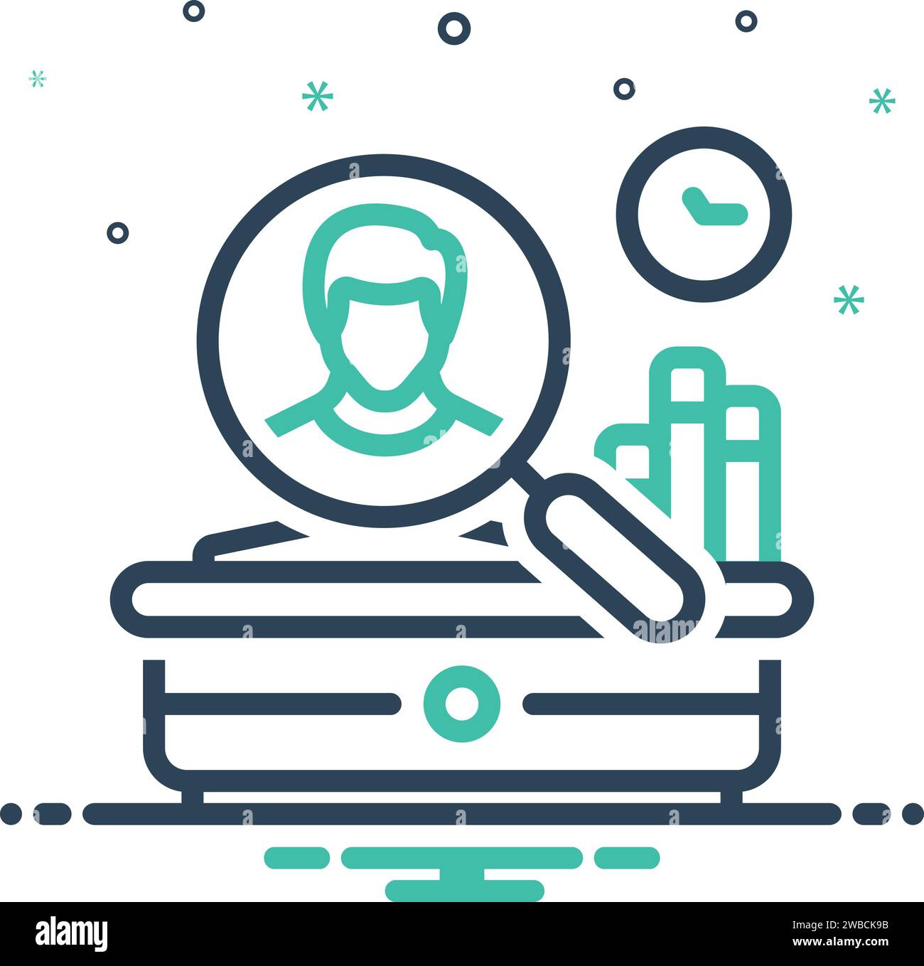 Employee watching Stock Vector Images - Alamy