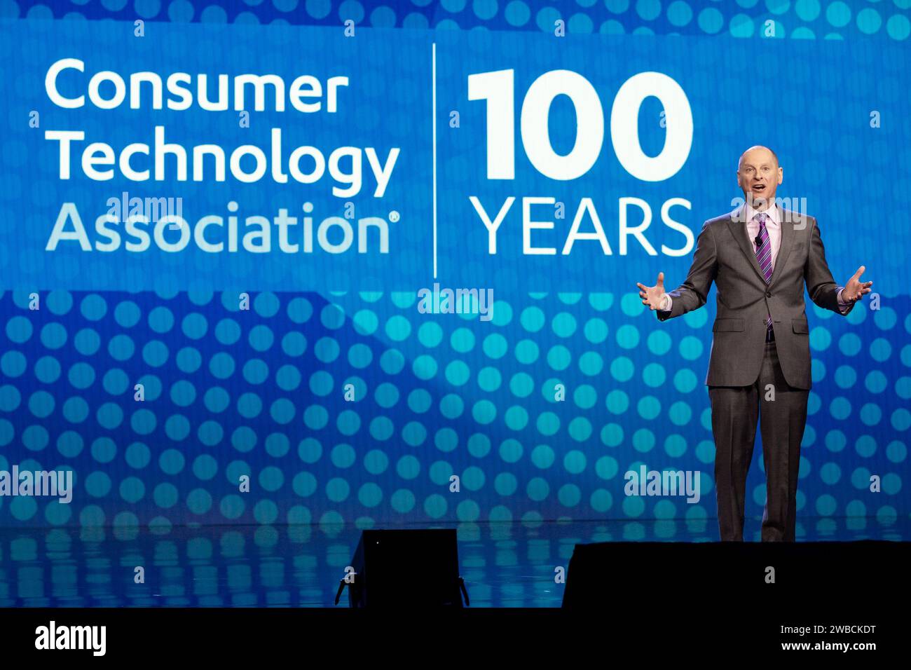 Las Vegas, USA. 09th Jan, 2024. Gary Shapiro, President and CEO, Consumer Technology Association ...