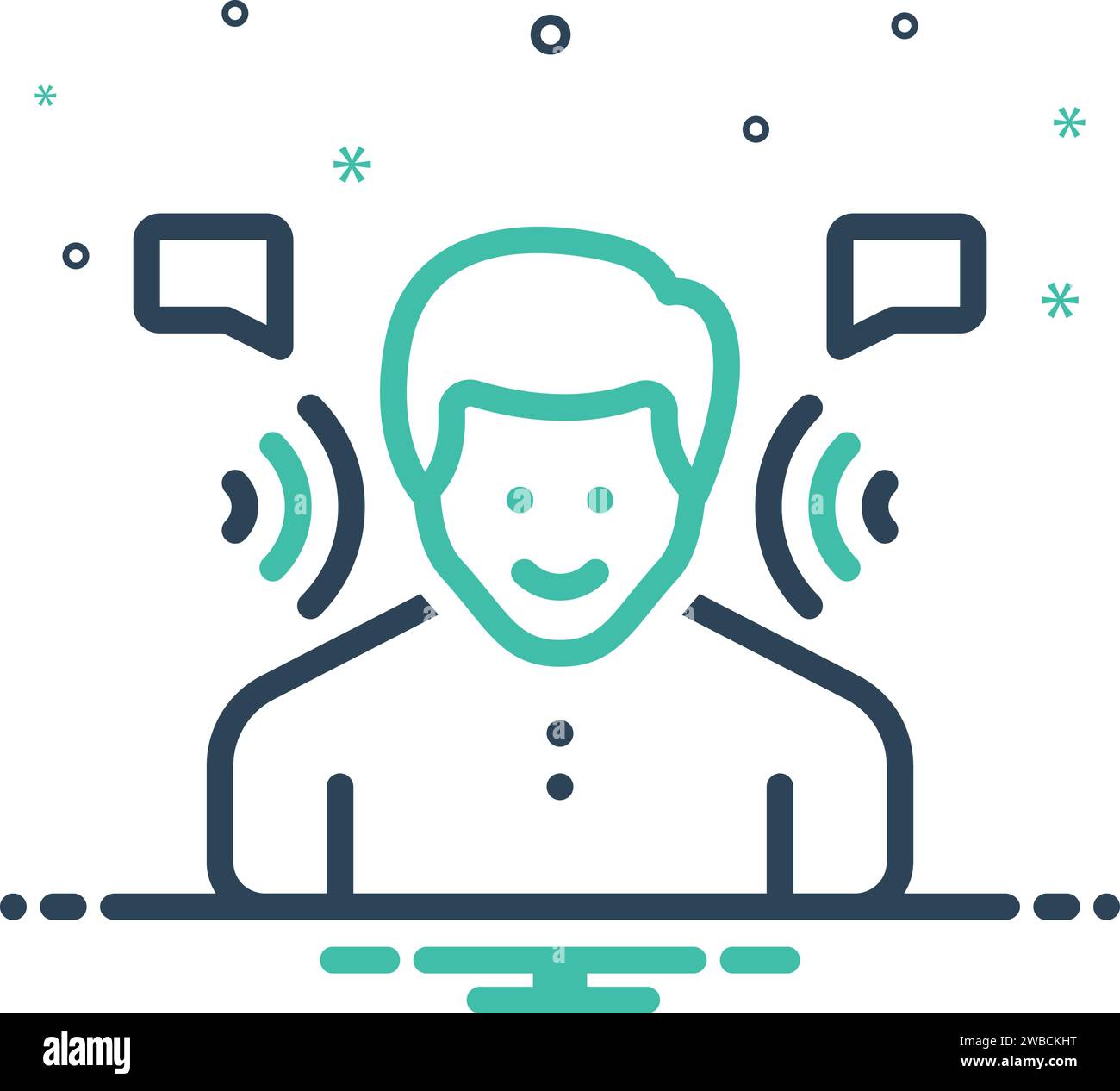 Icon for active listening,active Stock Vector Image & Art - Alamy