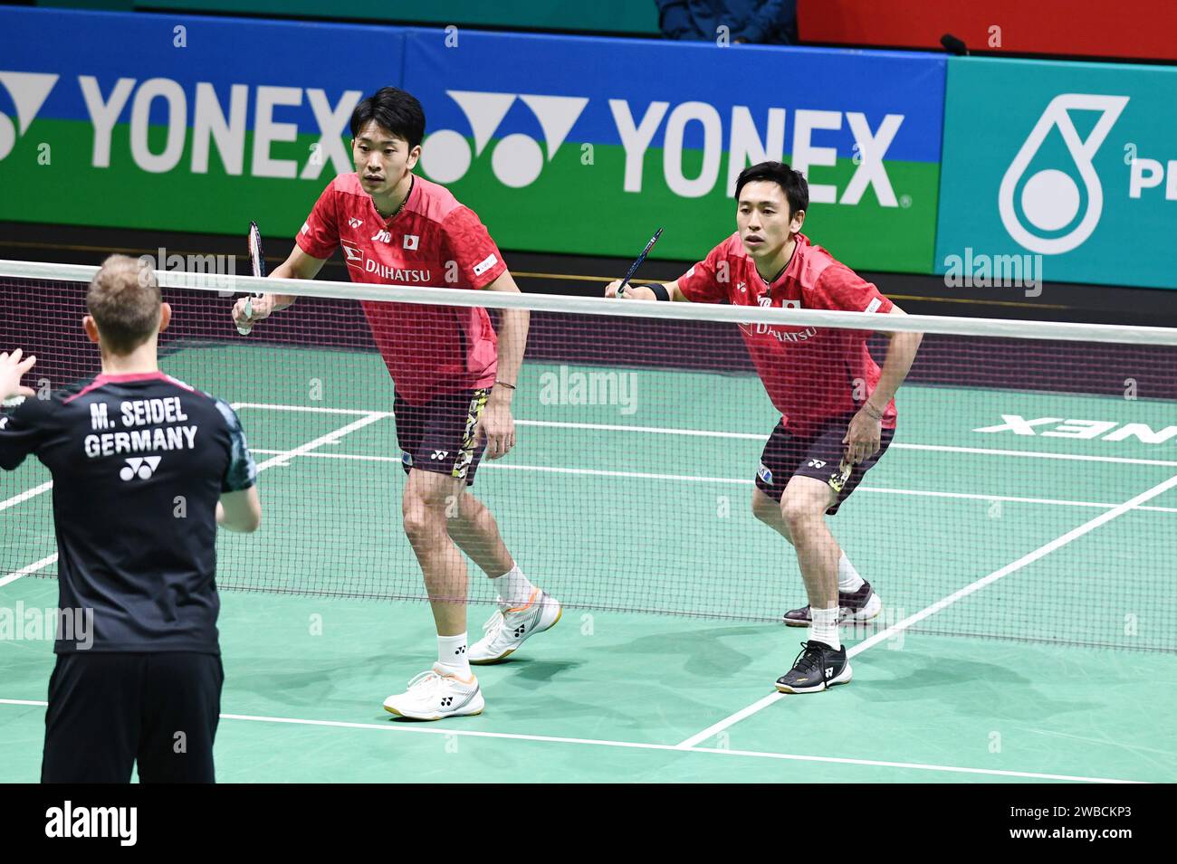 Axiata Arena, Kuala Lumpur, Malaysia. 9th Jan, 2024. Keiichiro Matsui (JPN), Yoshinori Takeuchi ...