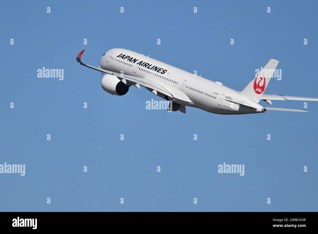 Airbus A350-900 (reg. JA09XJ) of JAL flight JL513 to Sapporo New ...