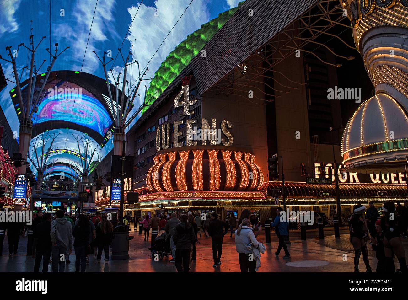 Fremont Street Experience. Downtown Las Vegas, Nevada Stock Photo - Alamy