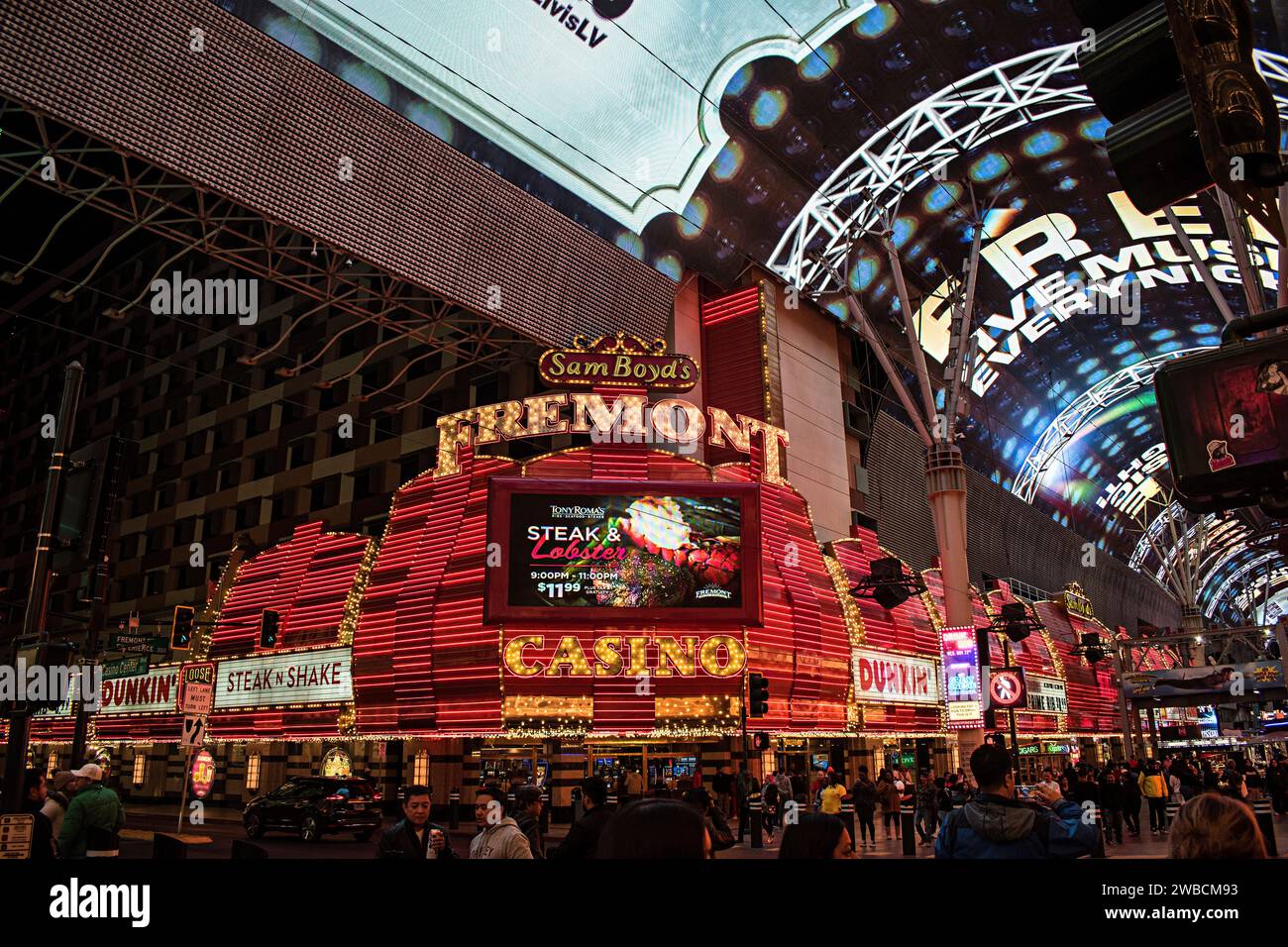 Fremont Street Experience. Downtown Las Vegas, Nevada Stock Photo - Alamy