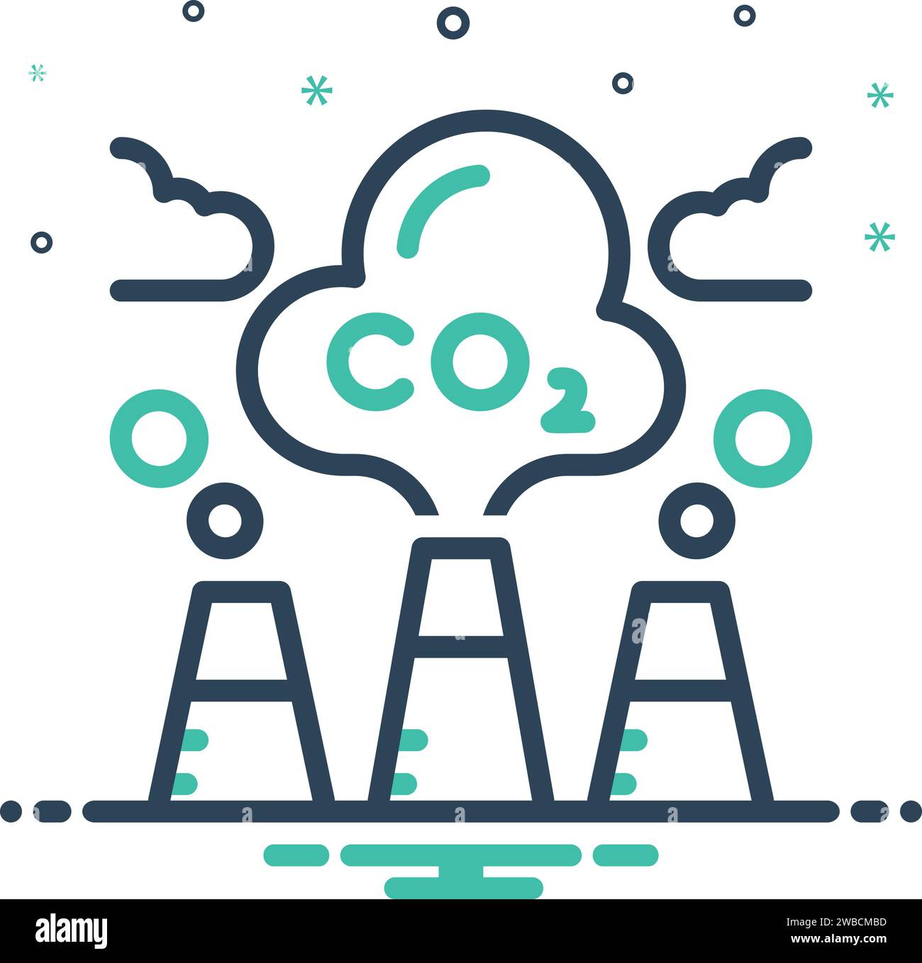 Icon for reduce co2,factory,smoke Stock Vector Image & Art - Alamy