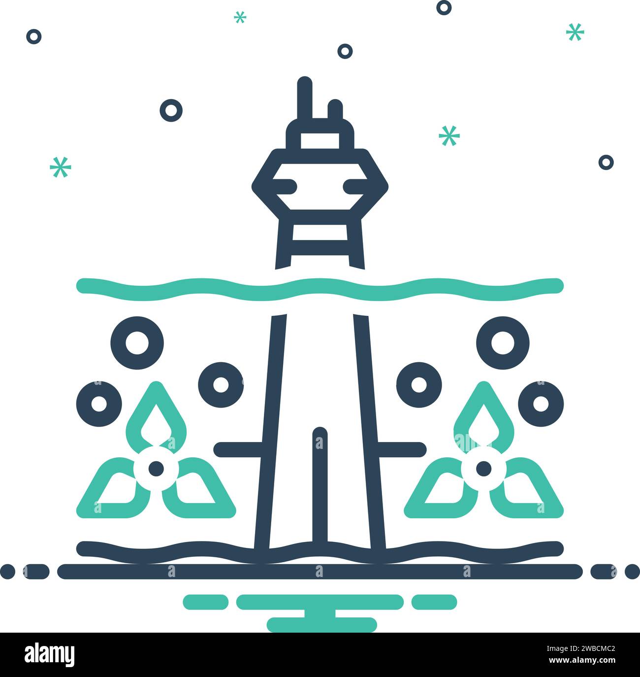 Tidal power station illustration hi-res stock photography and images ...