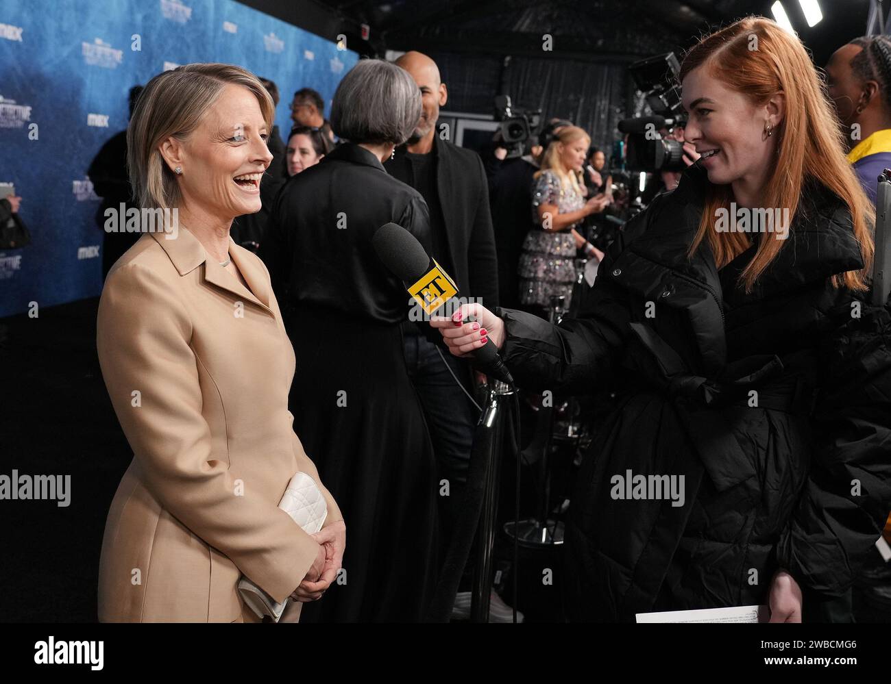 Los Angeles, USA. 09th Nov, 2024. Jodie Foster being interviewed at the ...
