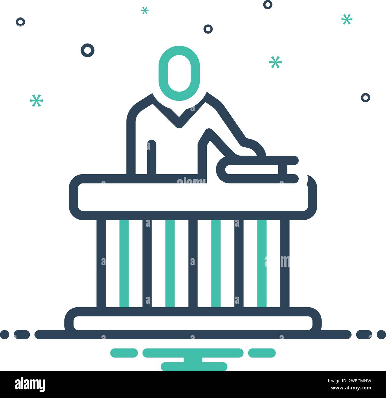 Taking the oath Stock Vector Images - Alamy