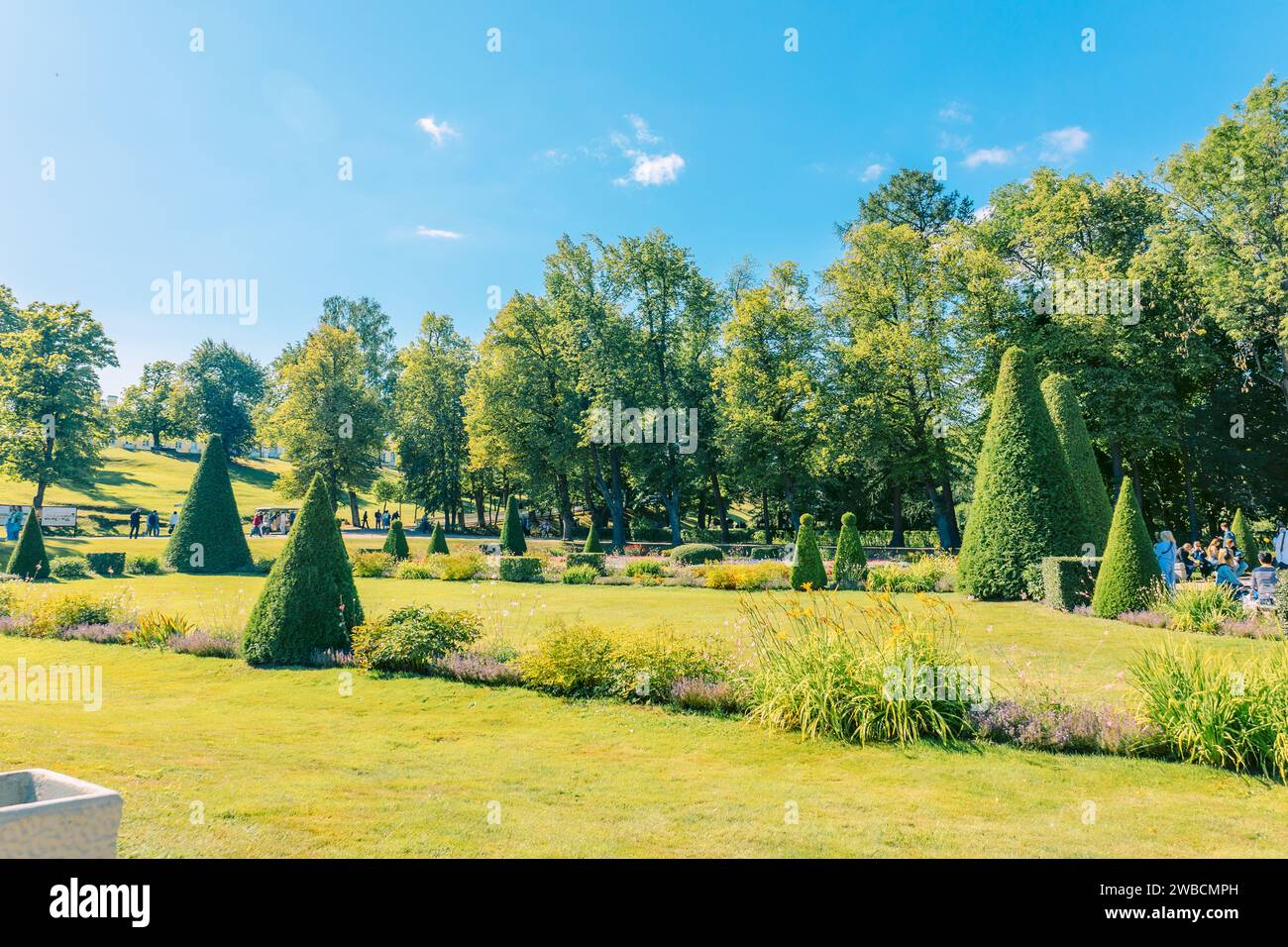St. Petersburg, Russia - August 23, 2023: Fountains of Peterhof. View ...