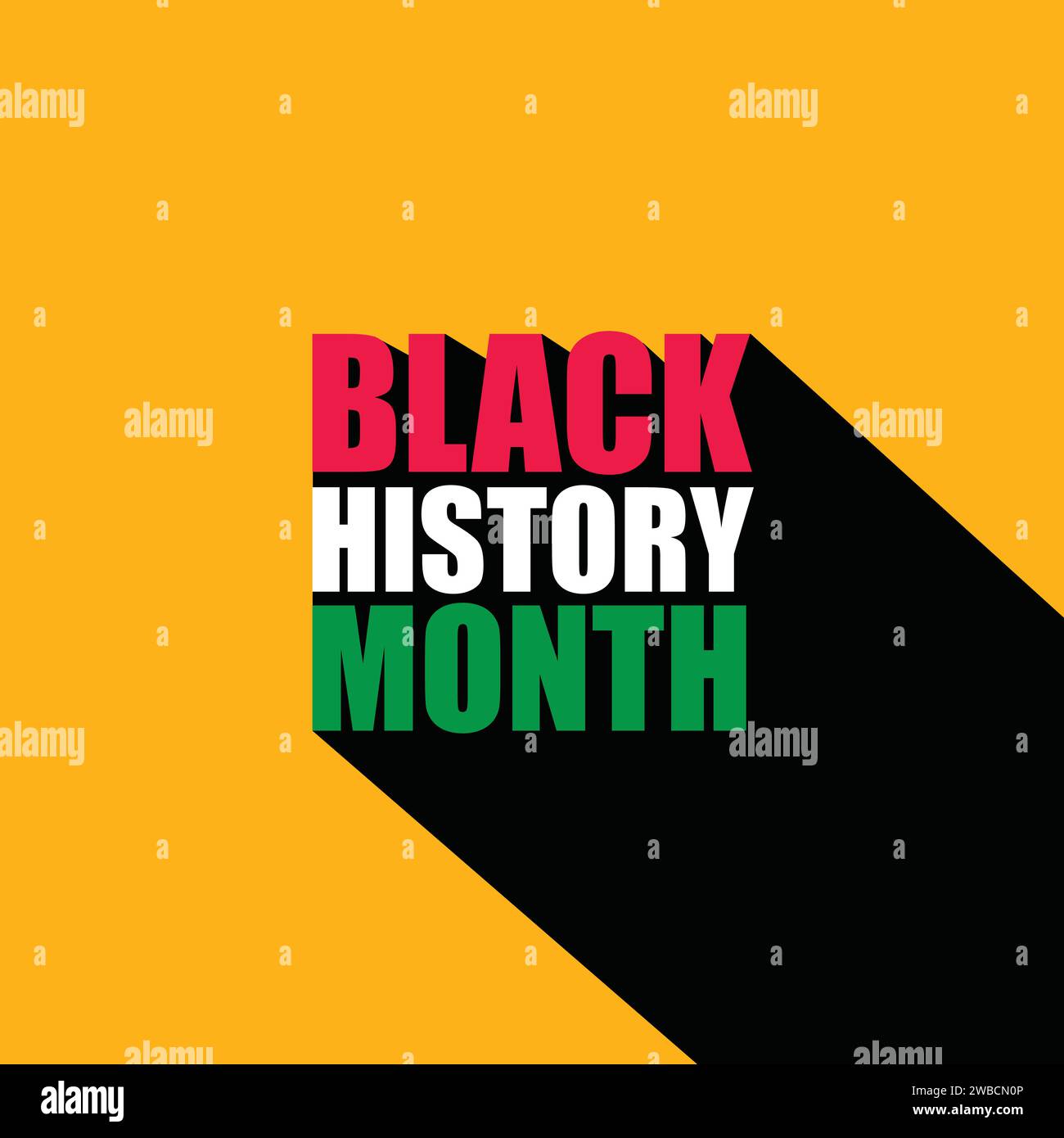 Black history month template Stock Vector Images - Alamy