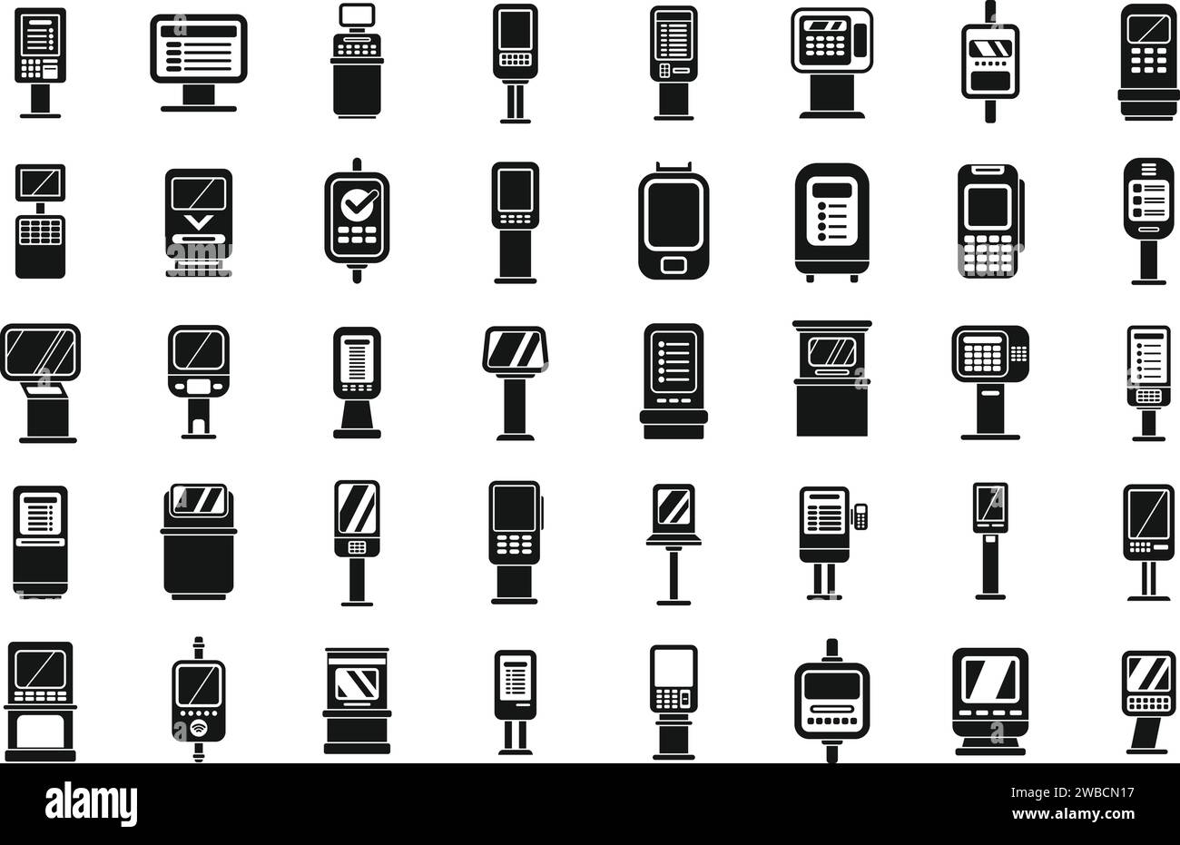 Kiosk airport Black and White Stock Photos & Images - Alamy