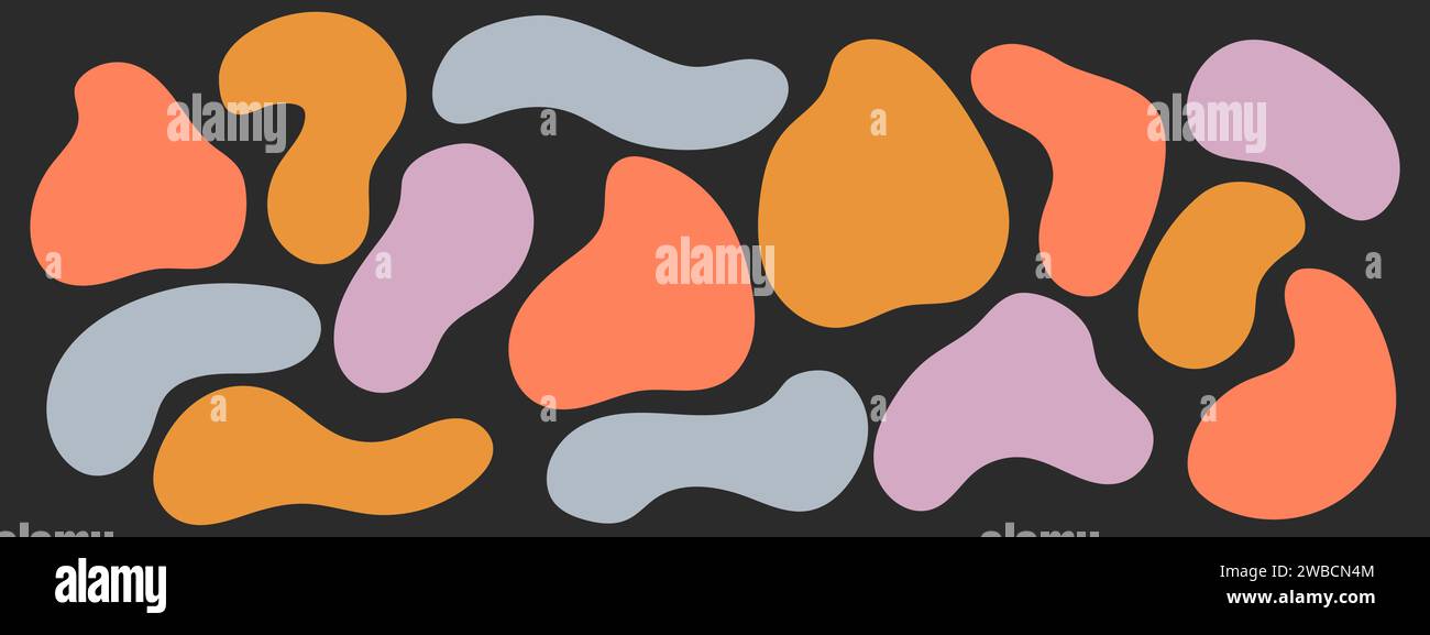 Freeform blob shapes pattern hi-res stock photography and images - Alamy