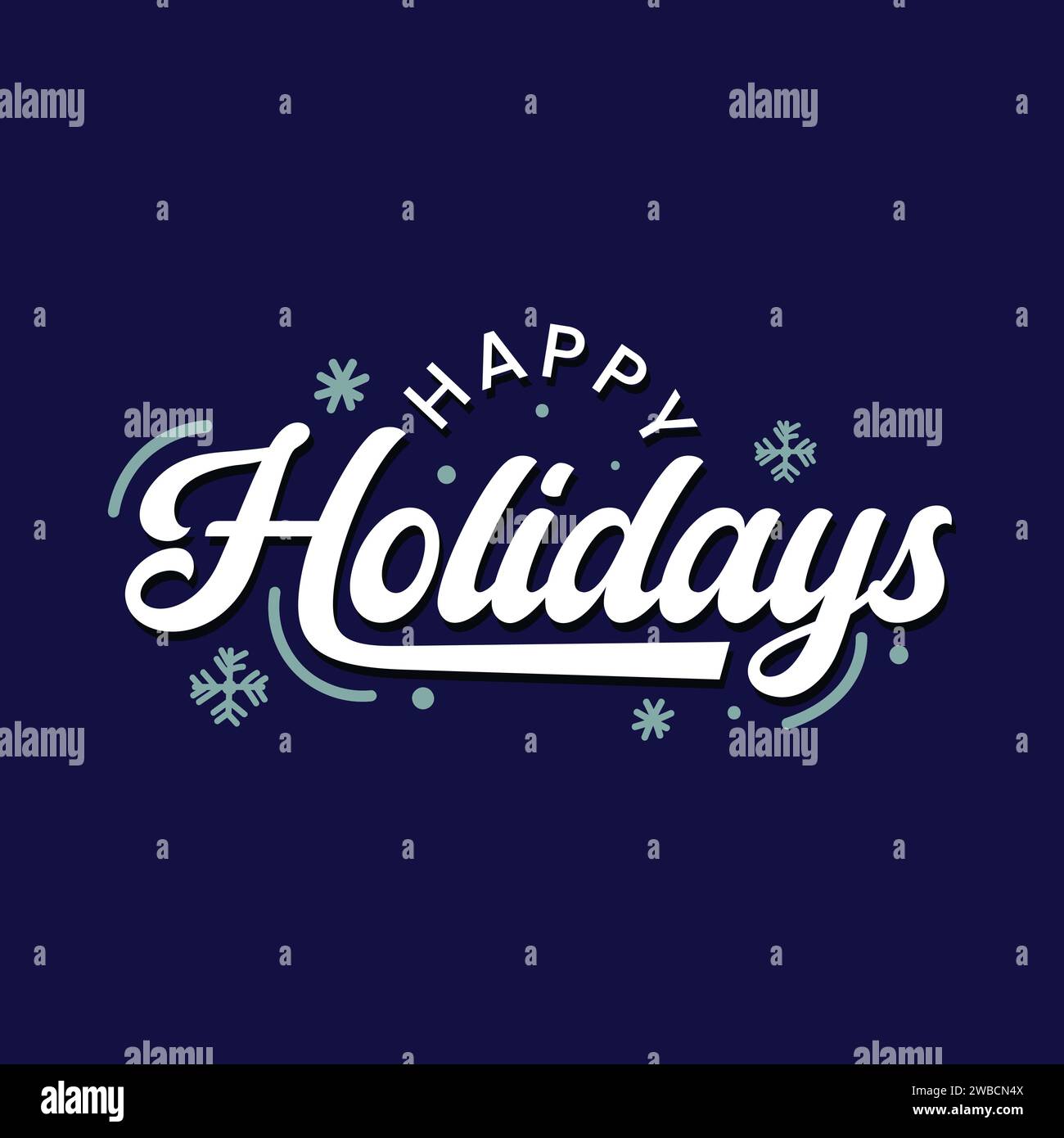 December holiday phrase Stock Vector Images - Alamy
