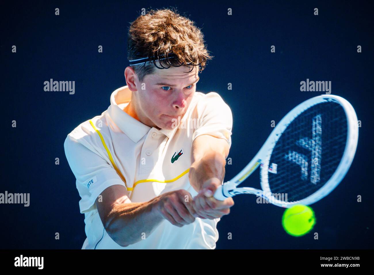 Melbourne, Australia. 10th Jan, 2024. Belgian Alexander Block (ATP 351 ...