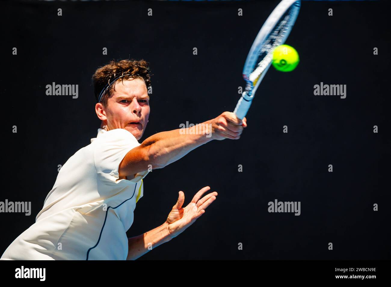 Melbourne, Australia. 10th Jan, 2024. Belgian Alexander Block (ATP 351 ...