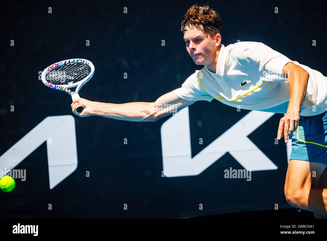 Melbourne, Australia. 10th Jan, 2024. Belgian Alexander Block (ATP 351 ...