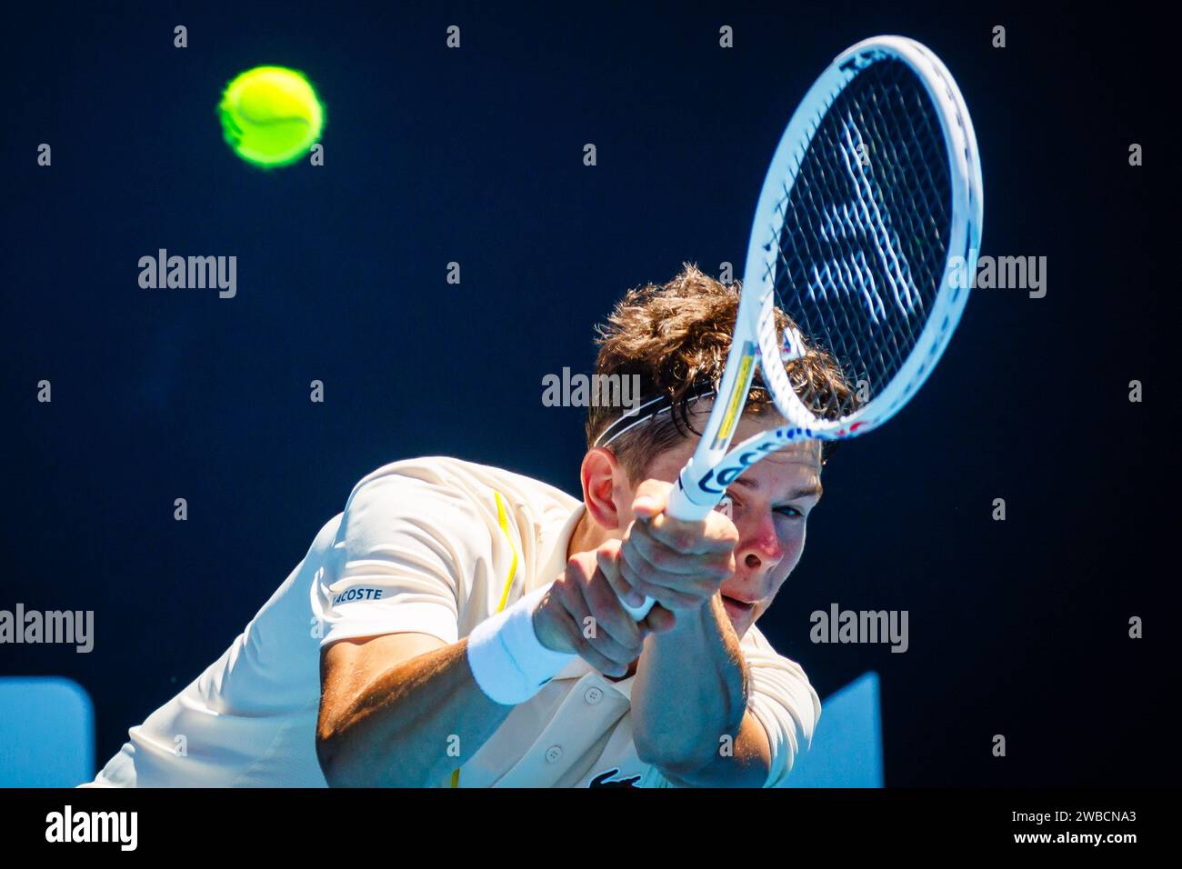 Melbourne, Australia. 10th Jan, 2024. Belgian Alexander Block (ATP 351 ...