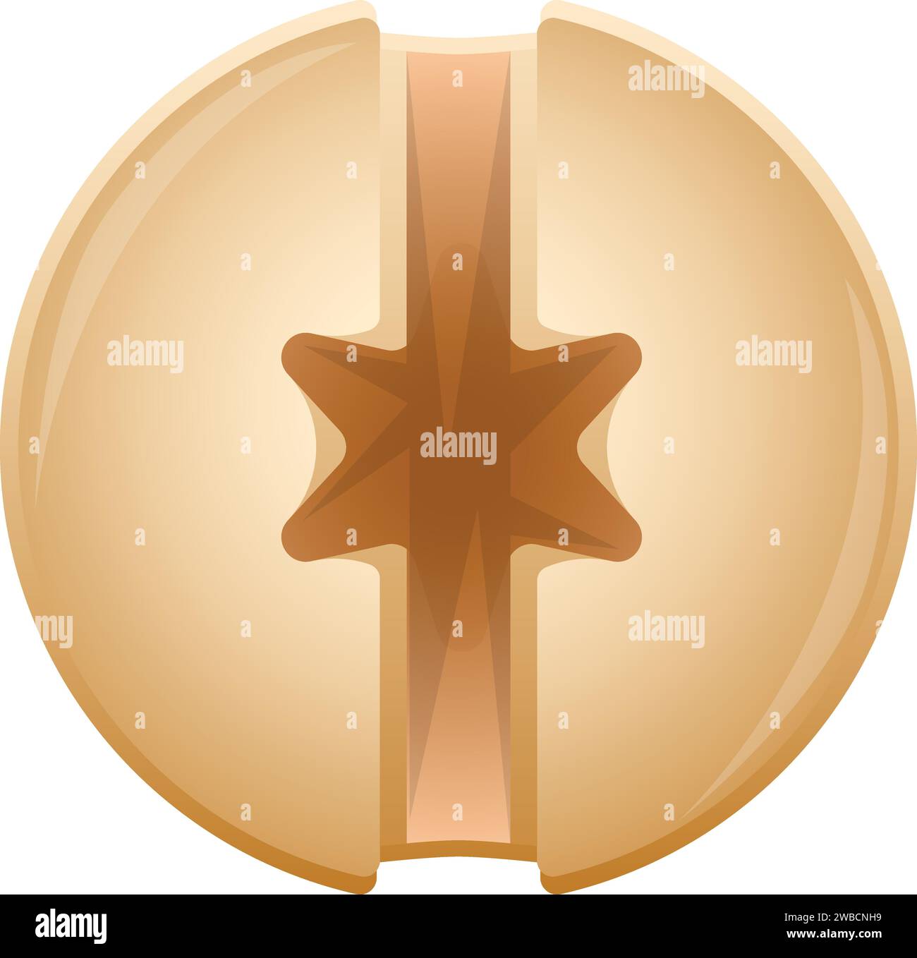 Pin lock screwbolt icon cartoon vector. Industrial nut. Twist gear ...