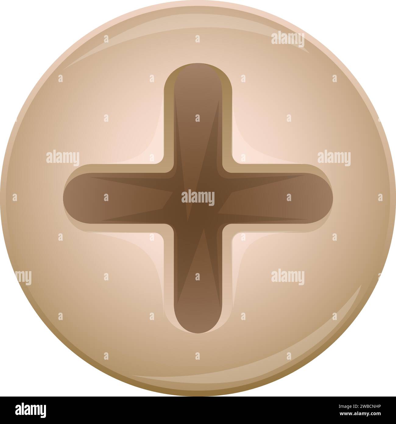 Catch cross screwbolt icon cartoon vector. Tools top steel. Rivet nut Stock Vector Image & Art ...