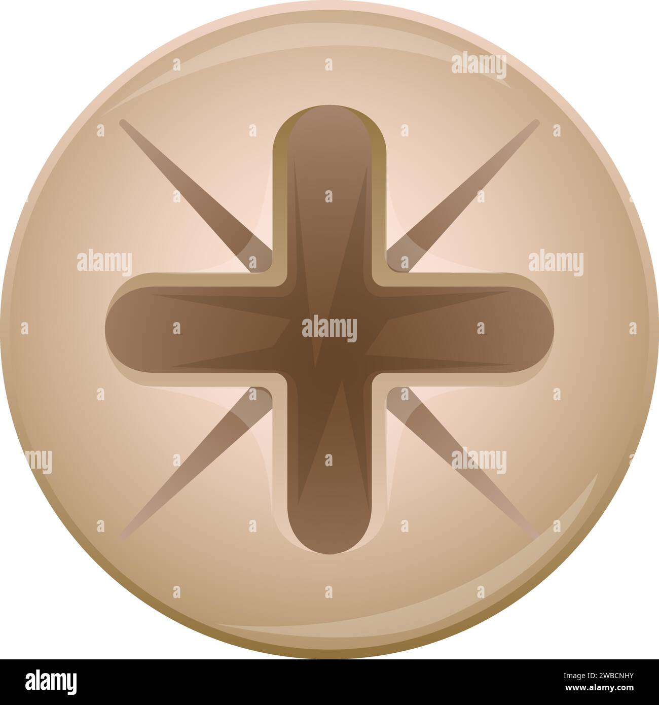 Device plug screwbolt icon cartoon vector. Hardware steel. Fastening ...