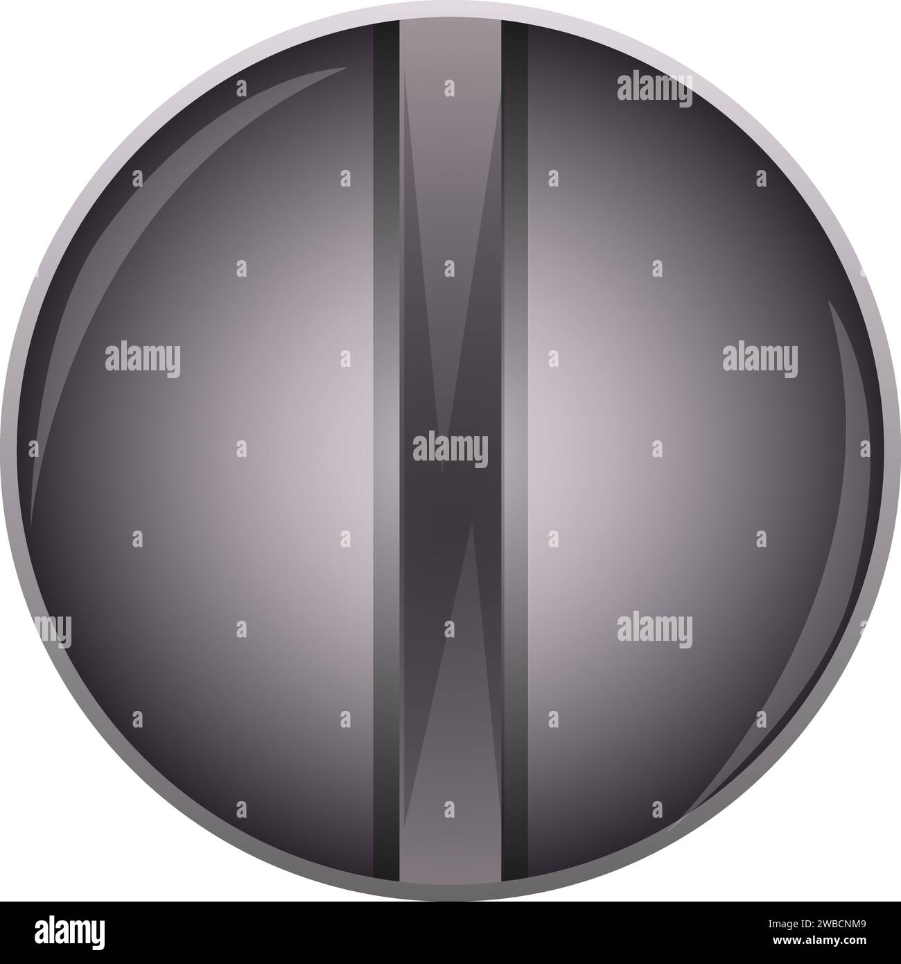 Line screwbolt head icon cartoon vector. Fastener top. Latch lock pin ...