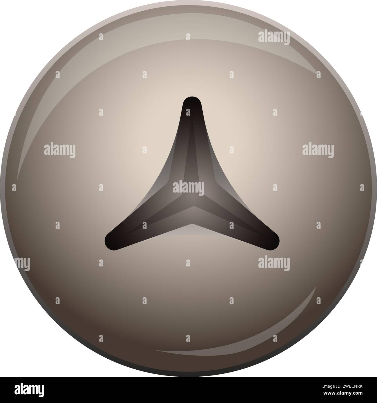 Triangle screwbolt icon cartoon vector. Tools metallic. Nut rivet tool ...