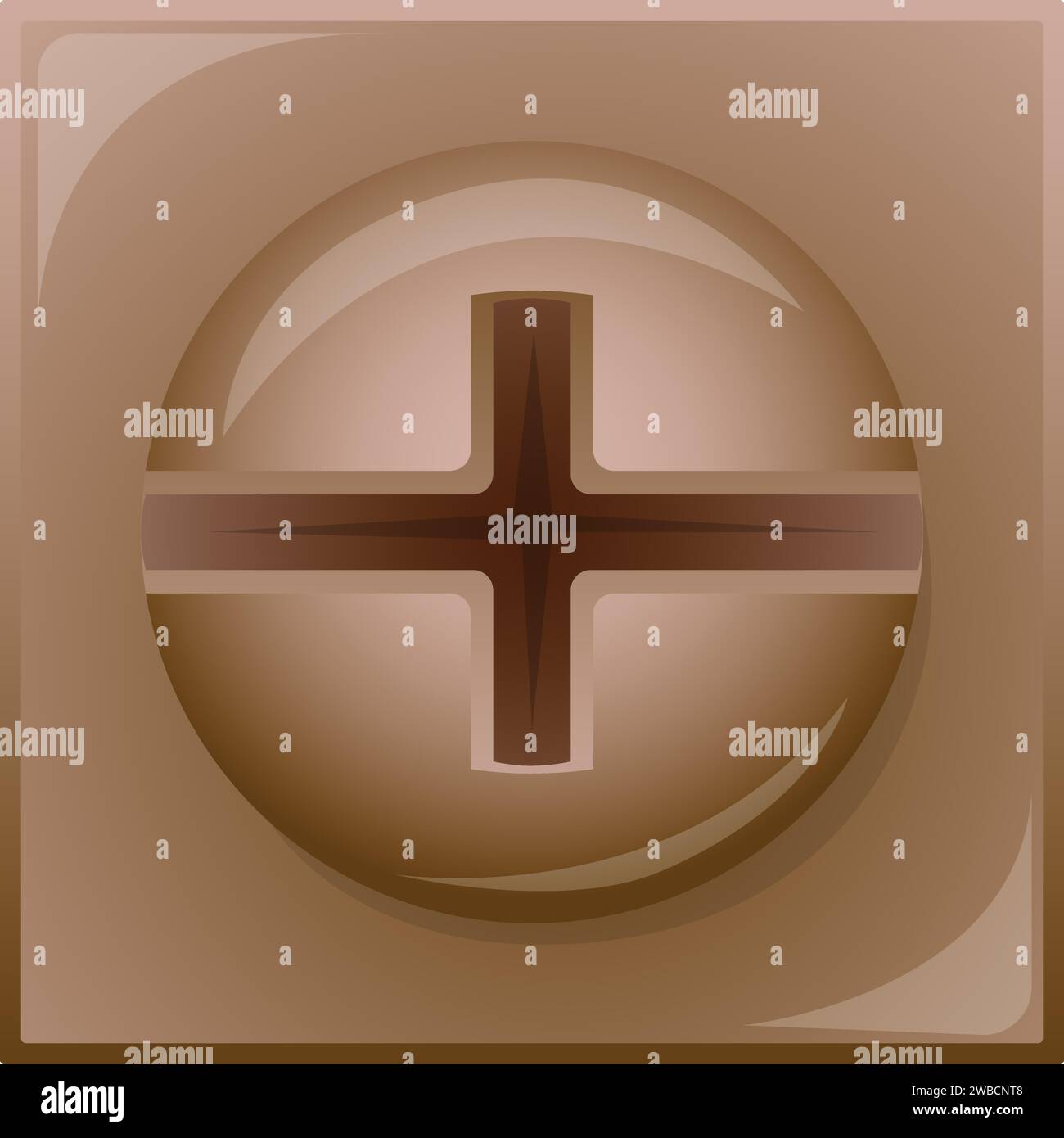 Big pin bolt icon cartoon vector. Clamp latch pin. Tools top device ...