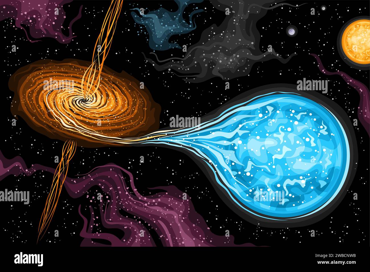 Galaxy vortex hi-res stock photography and images - Alamy