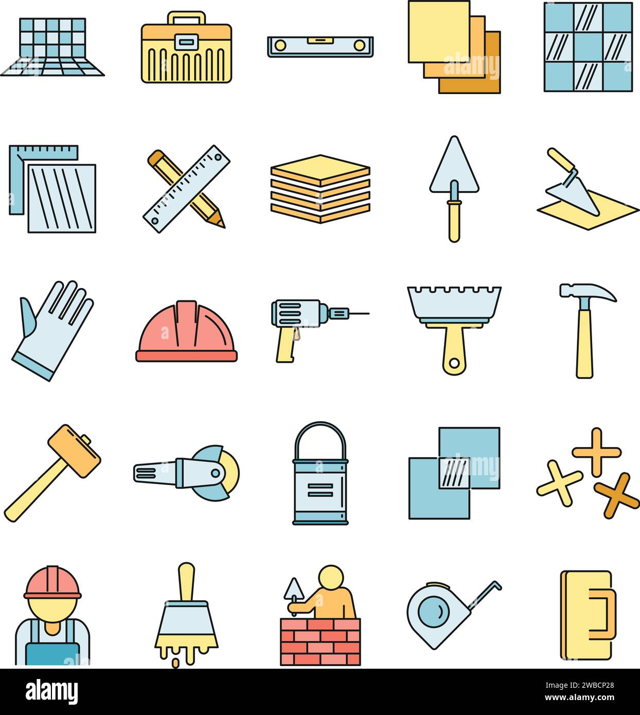 Tile laying floor Stock Vector Images - Alamy