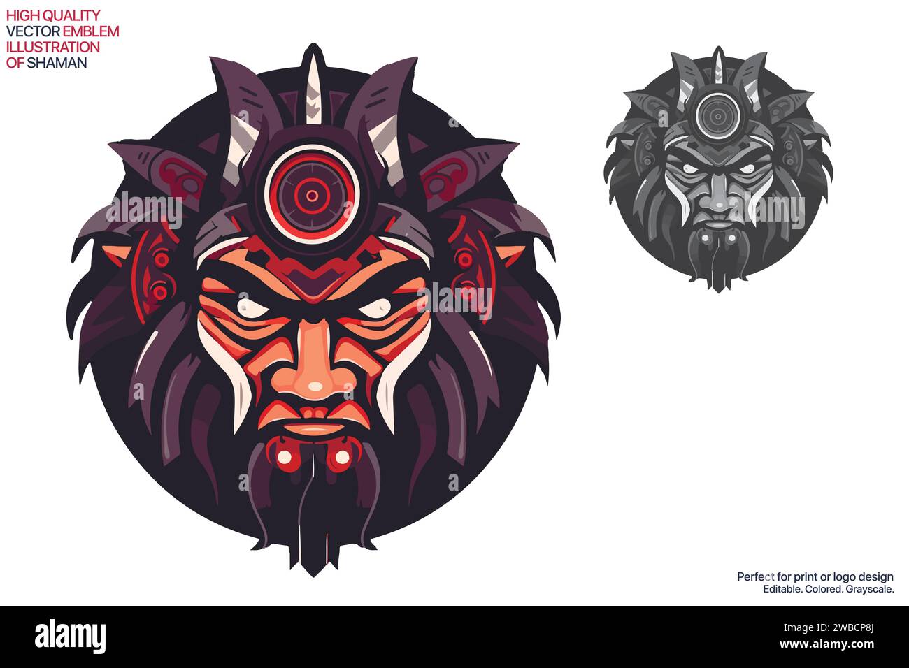 Indian chief logo hi-res stock photography and images - Alamy