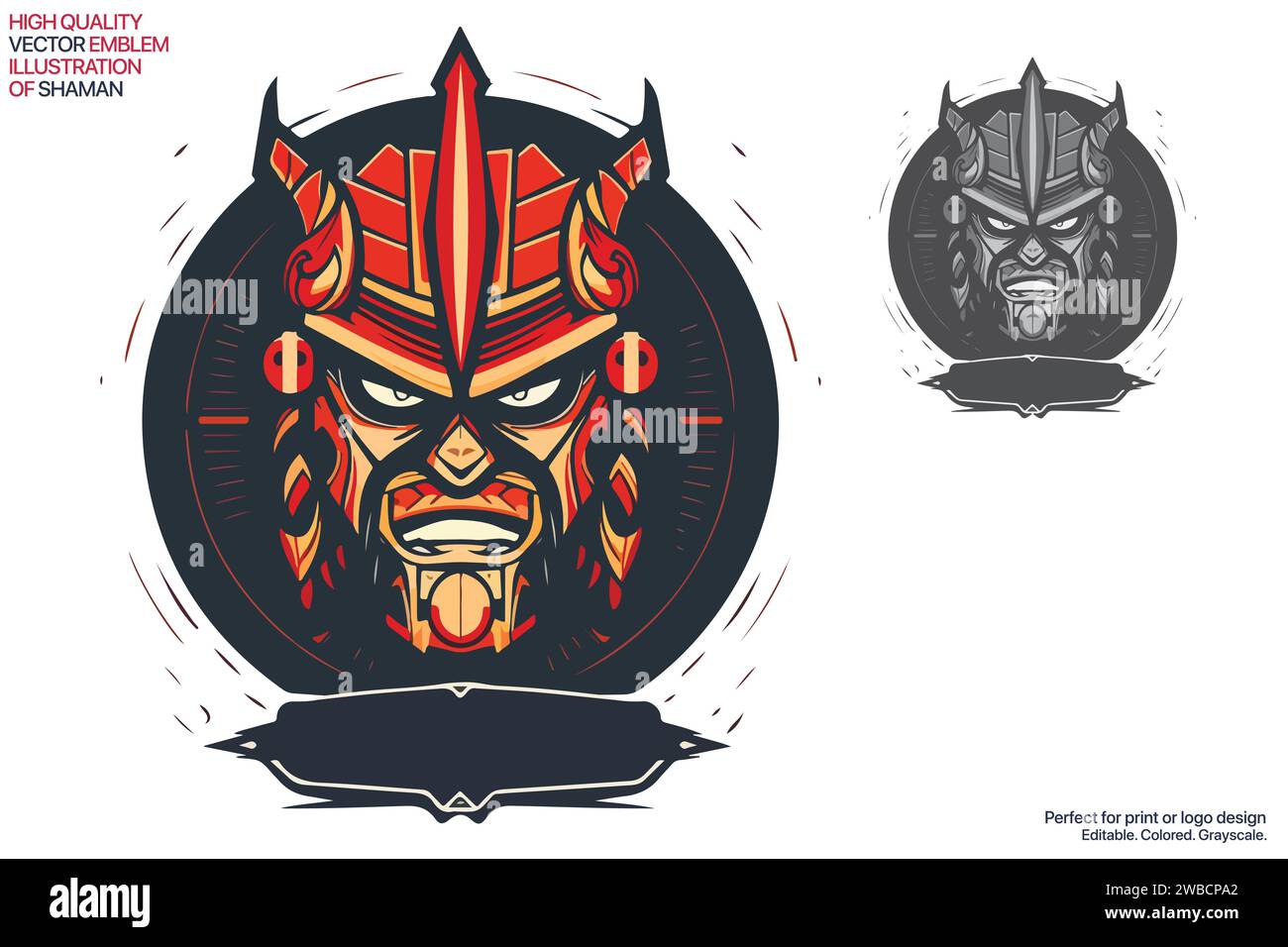 Indian chief logo hi-res stock photography and images - Alamy