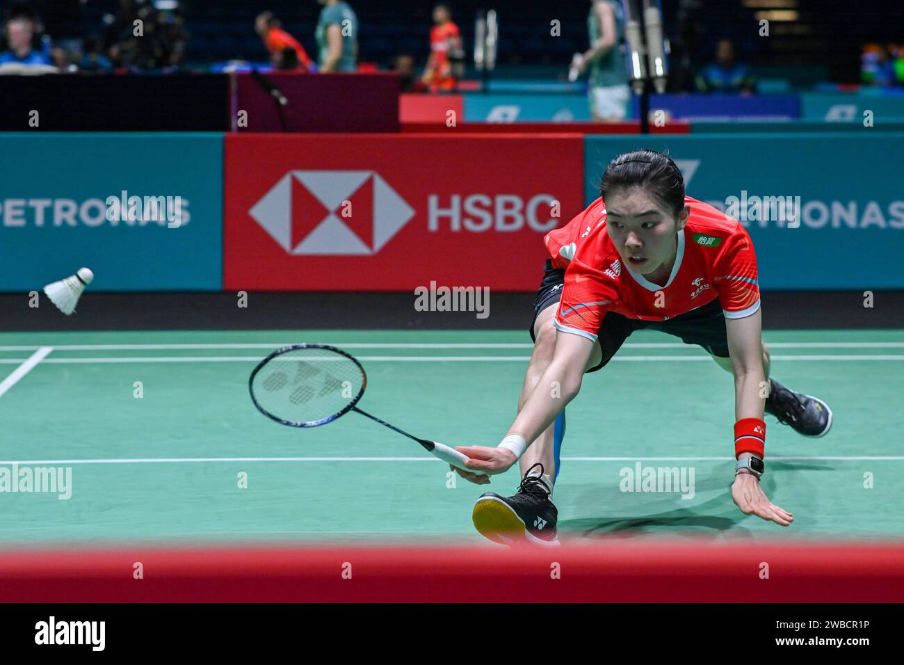 Kuala Lumpur, Malaysia. 10th Jan, 2024. Gao Fangjie competes during the ...