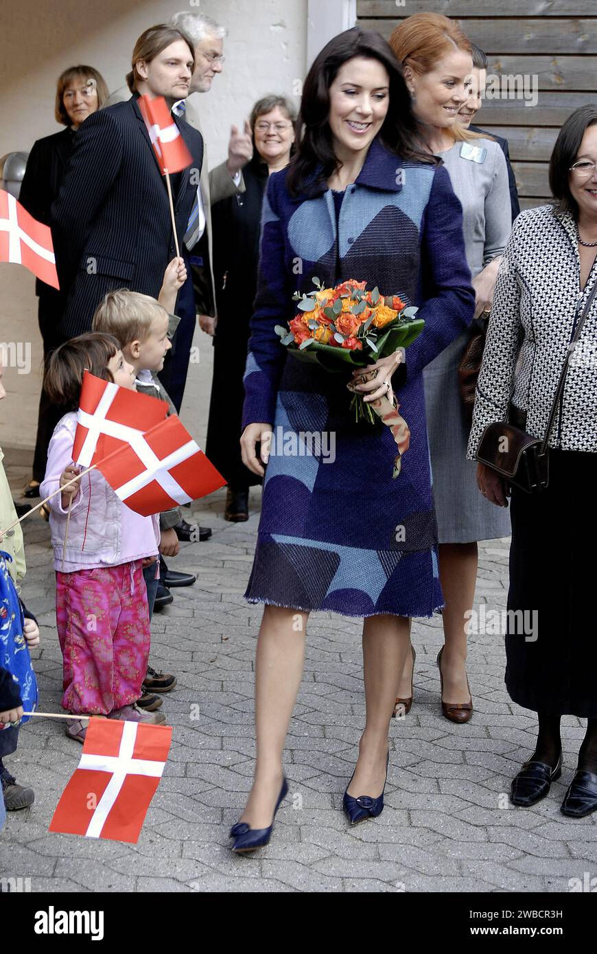 HRH Crown princess Mary visit Frederikholm children daycare insitutue ...