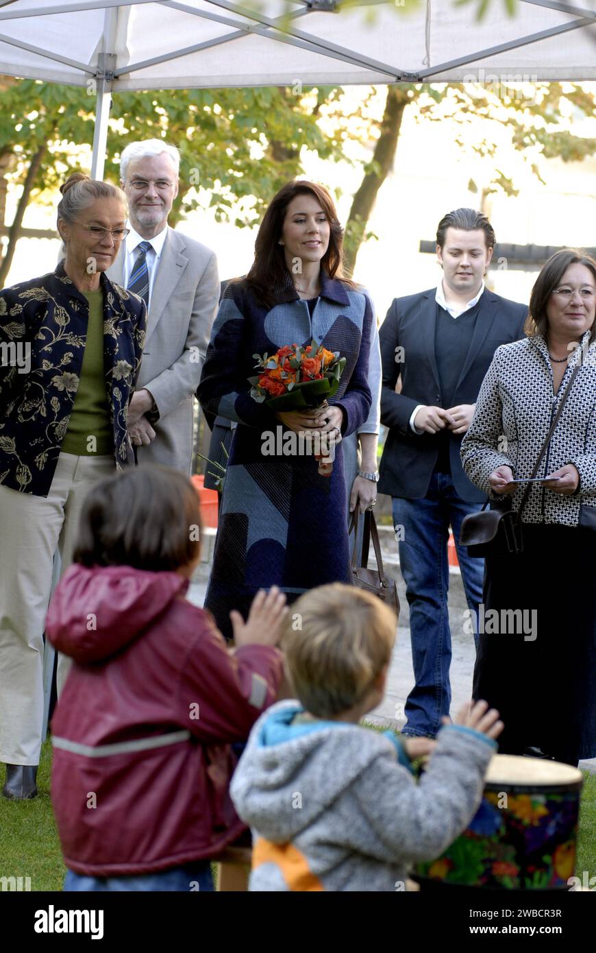 HRH Crown princess Mary visit Frederikholm children daycare insitutue ...