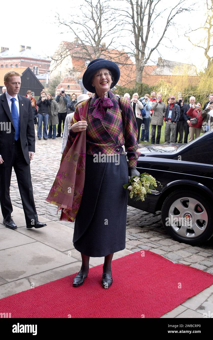 HM the Queen Margrethe II and prince Henrik arrive at Special exhibtion ...