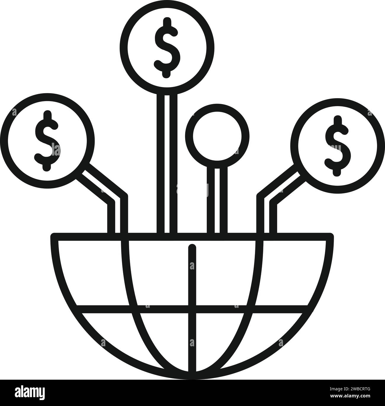 Global marketplace icon Cut Out Stock Images & Pictures - Alamy