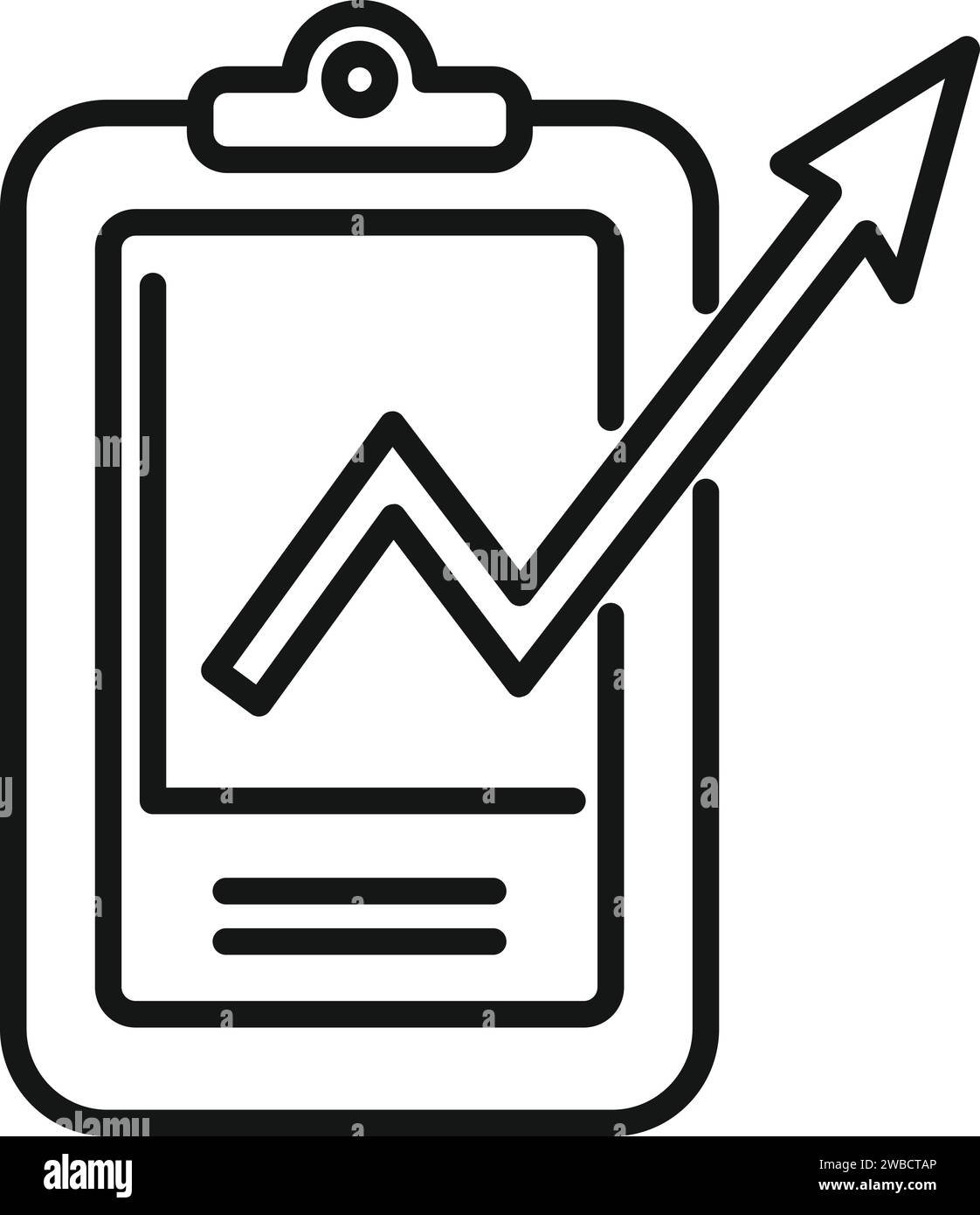 Clipboard rise up icon outline vector. Realization team. Service dark ...