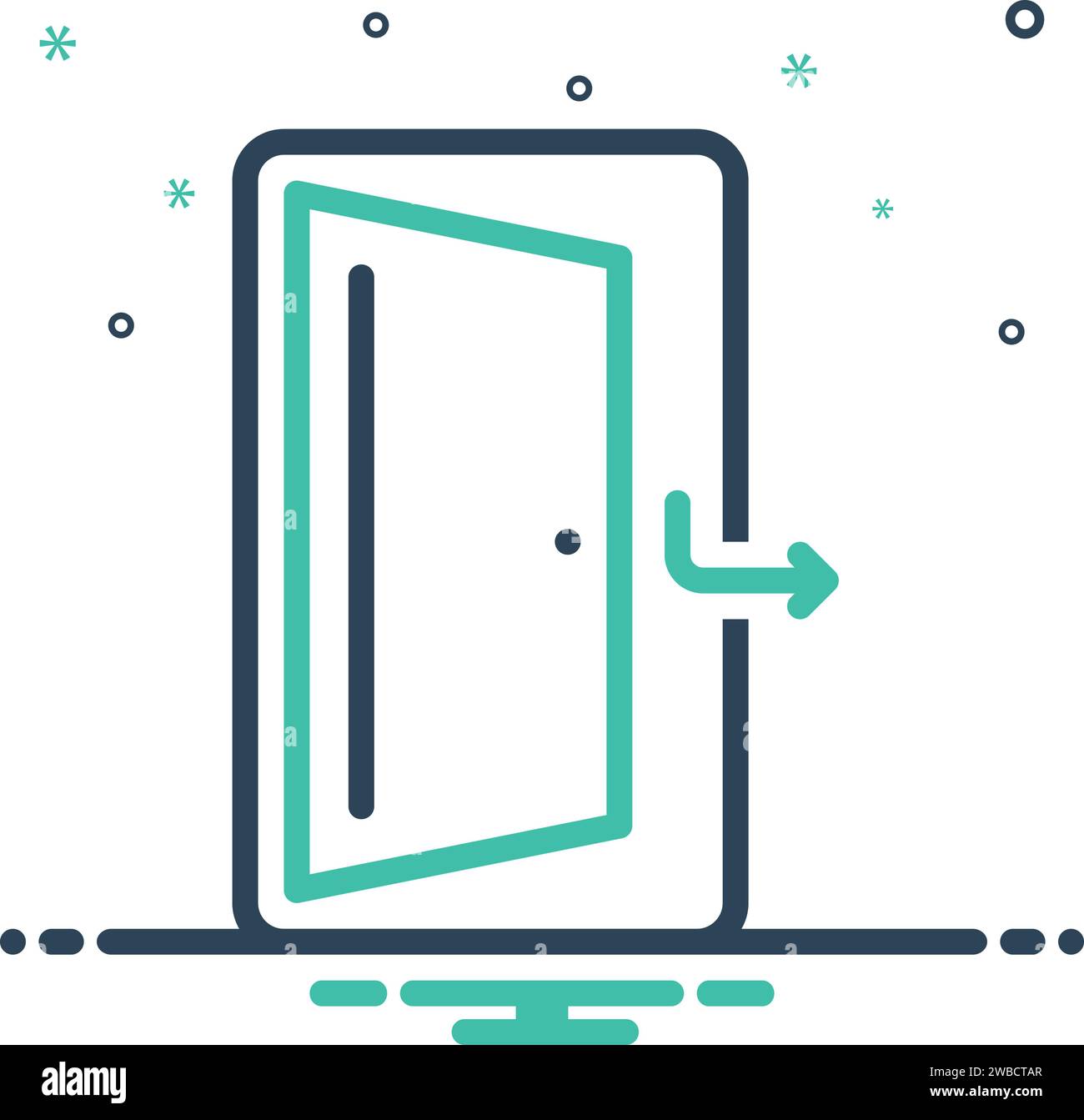 Entryway door gate Stock Vector Images - Alamy