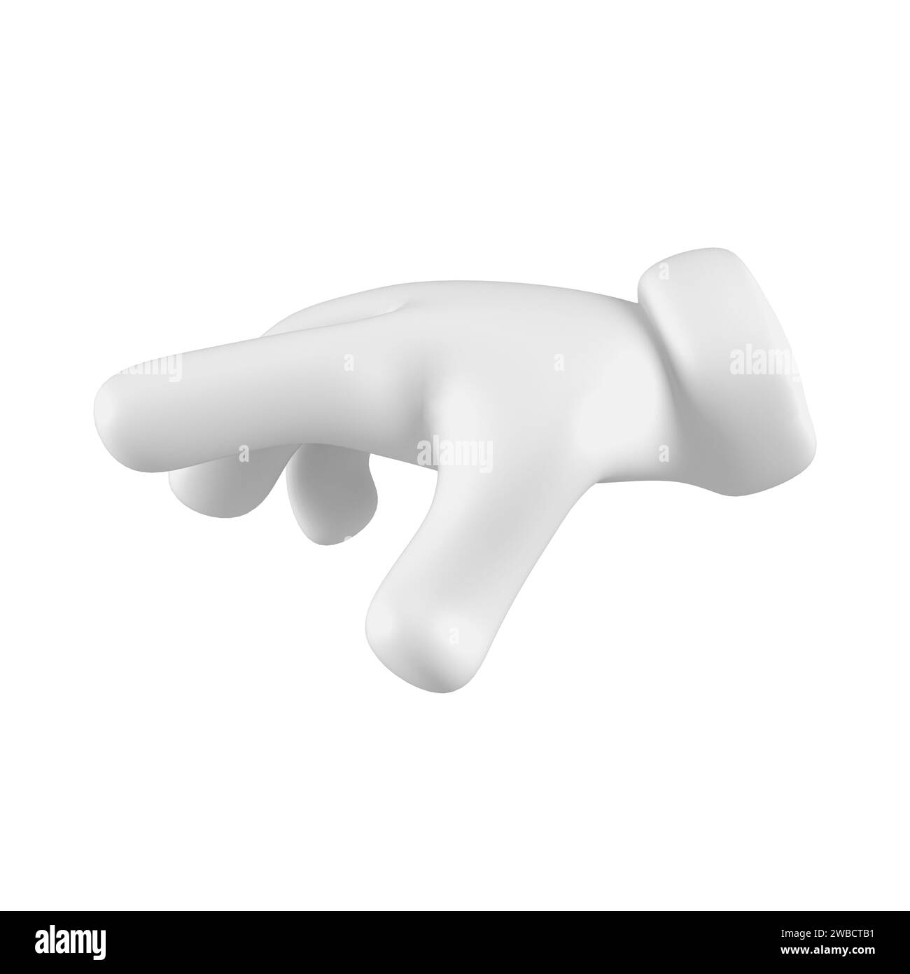 White emoji hand taking or giving gesture. Isolated close up icon ...