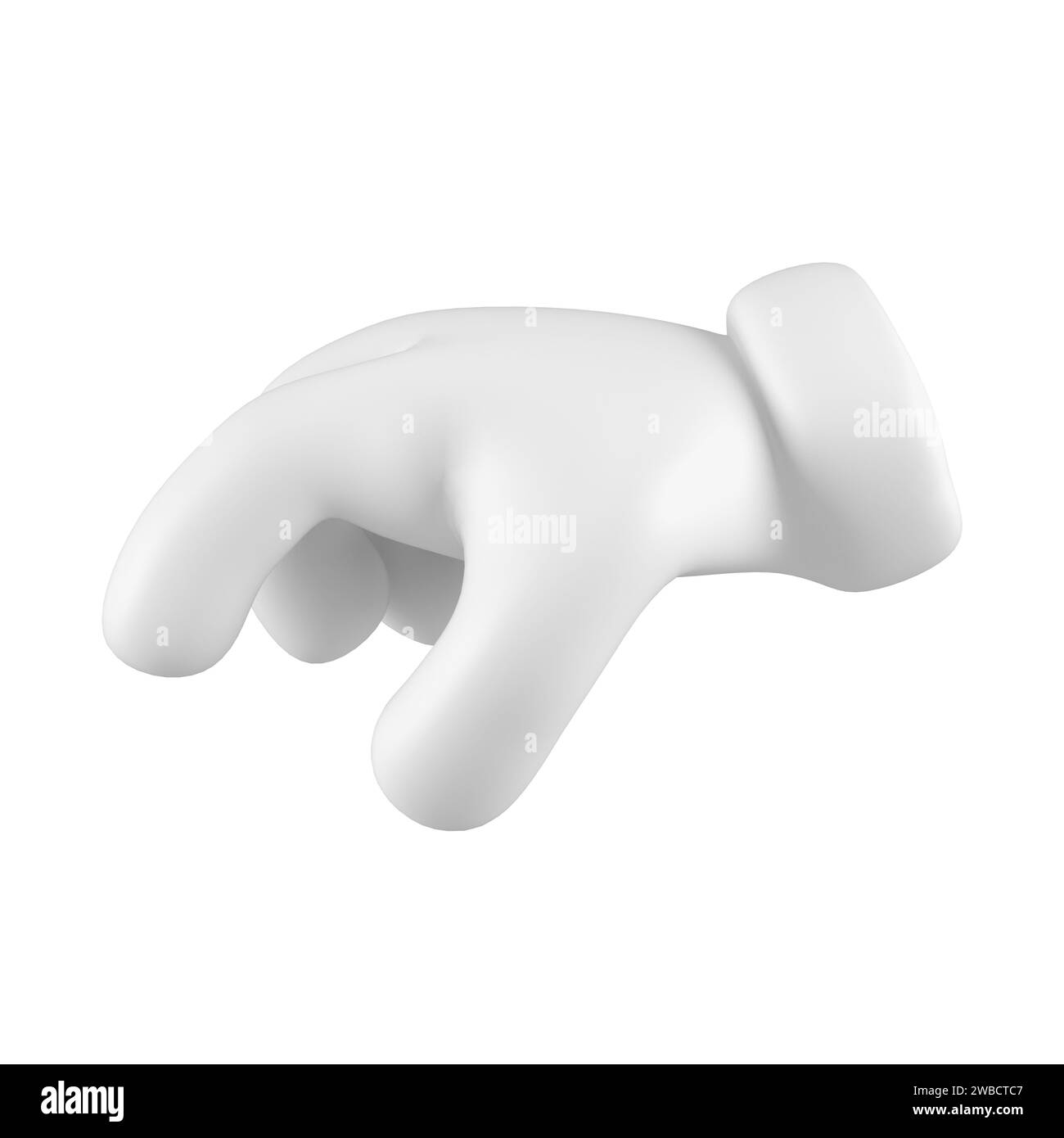 White emoji taking or giving hand. Isolated close up gesture icon ...